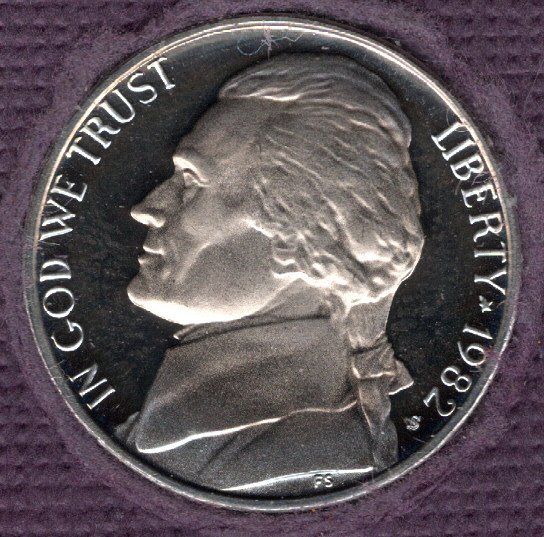 1982 s Jefferson Nickel - Proof -#4-004 - For Sale, Buy Now Online ...