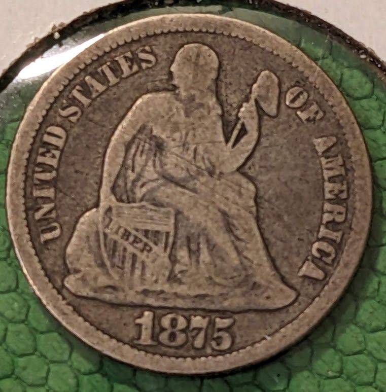 1875 Seated Liberty Dime - For Sale, Buy Now Online - Item #793036