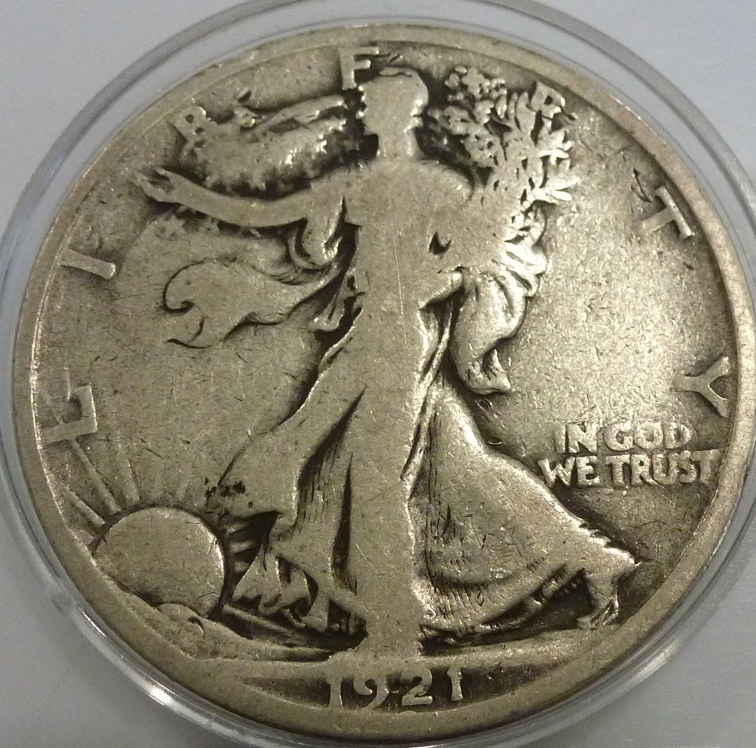 1921-D Walking Liberty Half Dollar in VERY GOOD Grade ( 414-003 ) - For ...