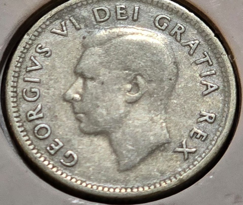 1951 Canadian Silver 10 Cent Coin! - For Sale, Buy Now Online - Item ...