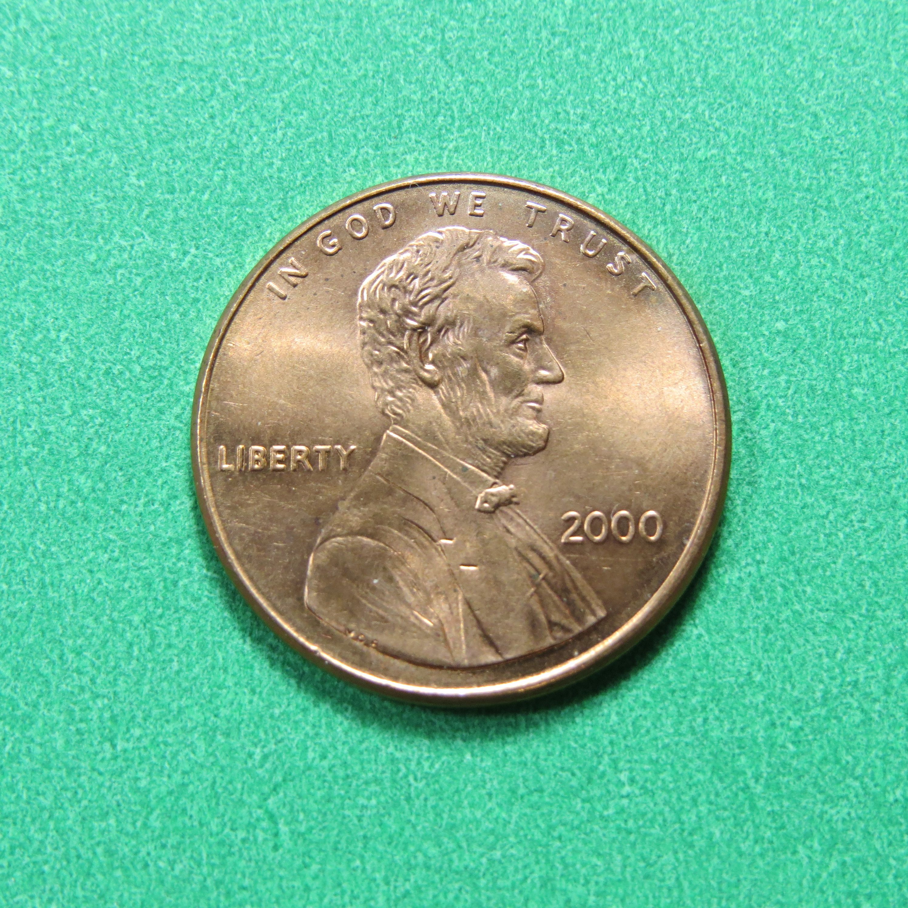 2000 LINCOLN MEMORIAL CENT (RED) ~ LOT E613 - For Sale, Buy Now Online ...