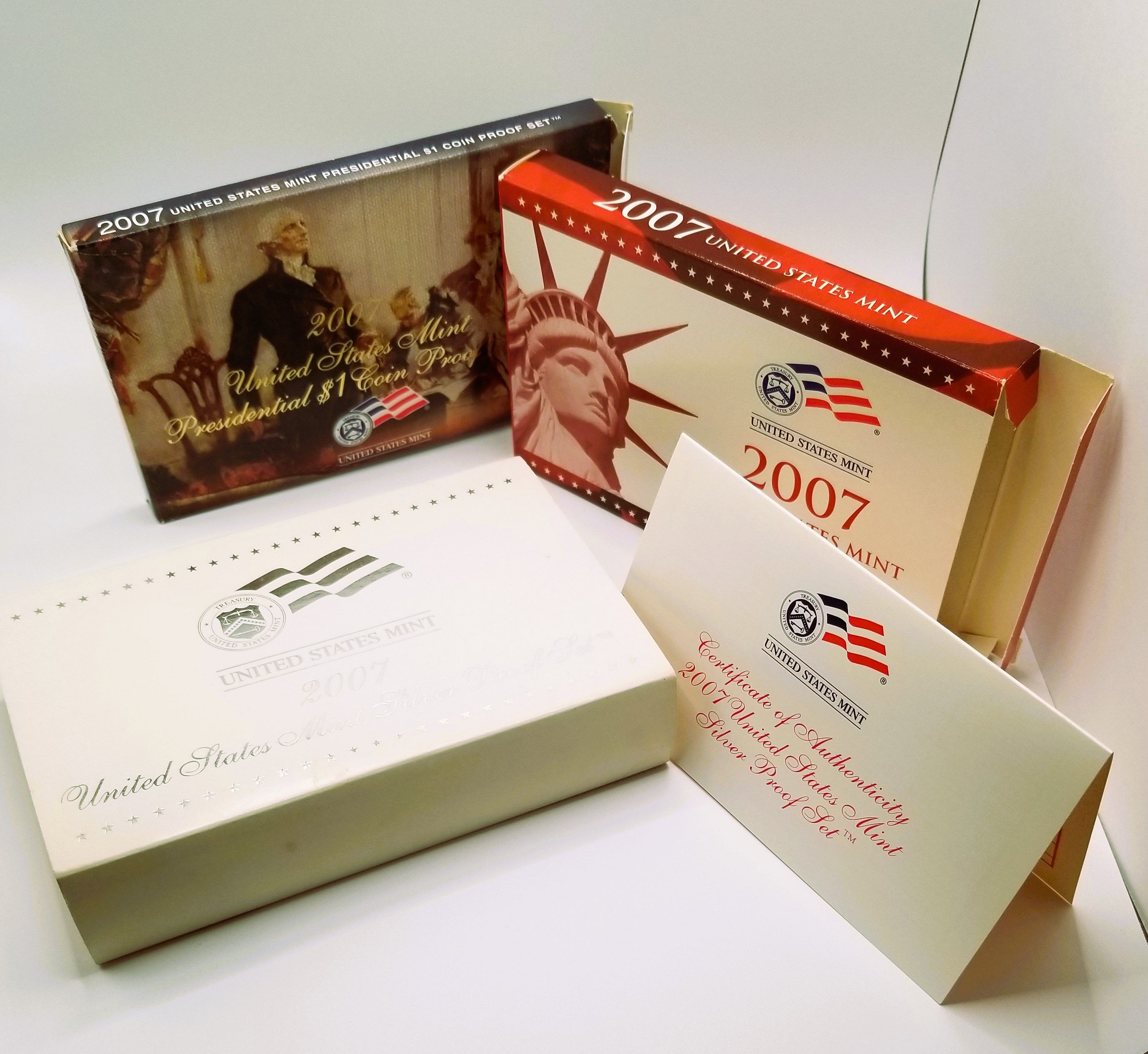 2007 Silver Proof Set Box + COA + Case/Lens - No Coins - For Sale, Buy ...