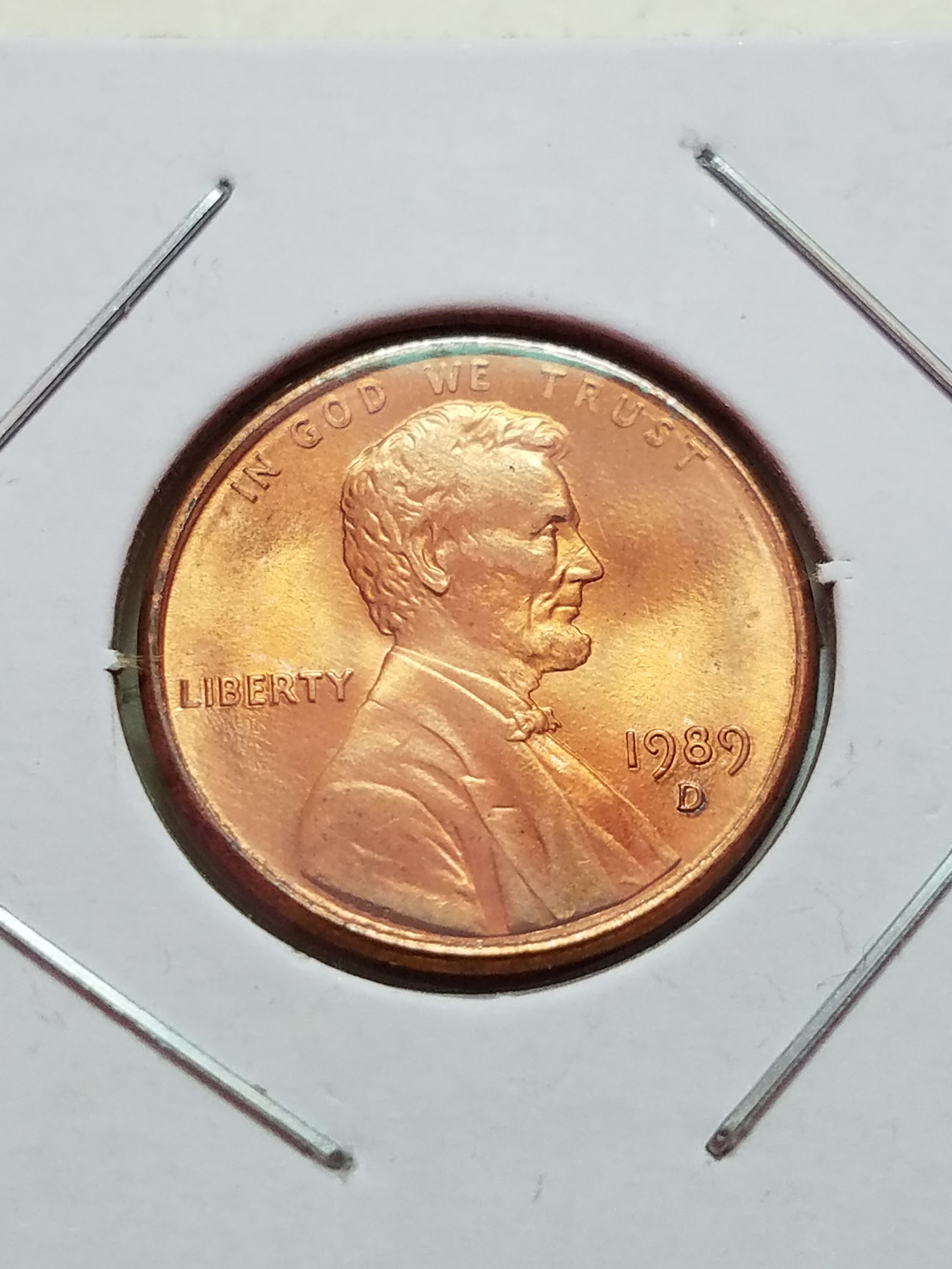 1989 D Lincoln Penny DDO Delamination - For Sale, Buy Now Online - Item ...