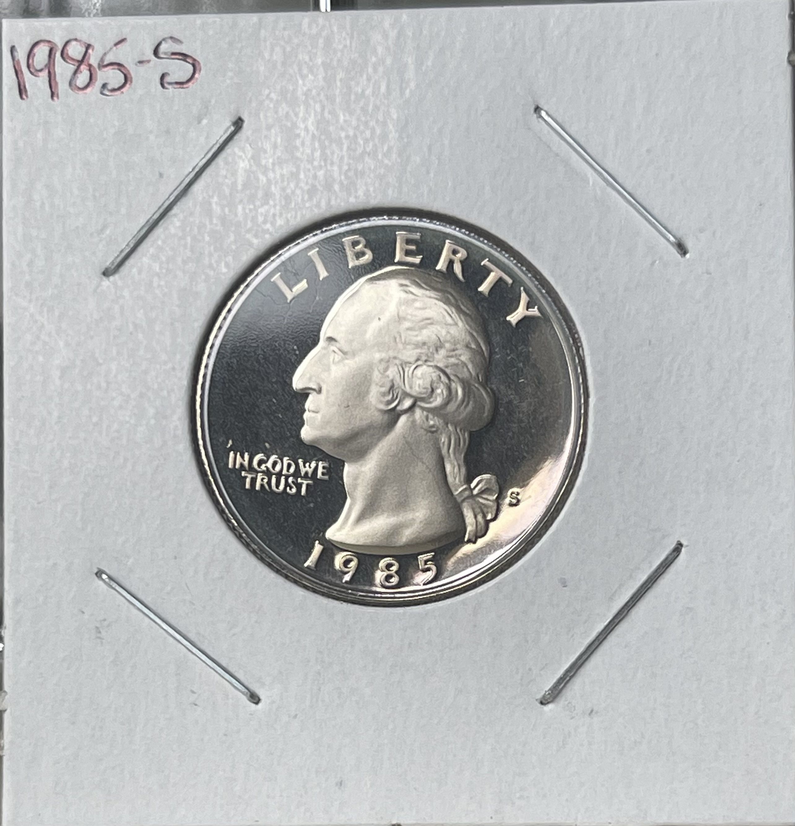 1985-S Washington Clad Proof Quarter ~ Gem Cameo Proof - For Sale, Buy ...