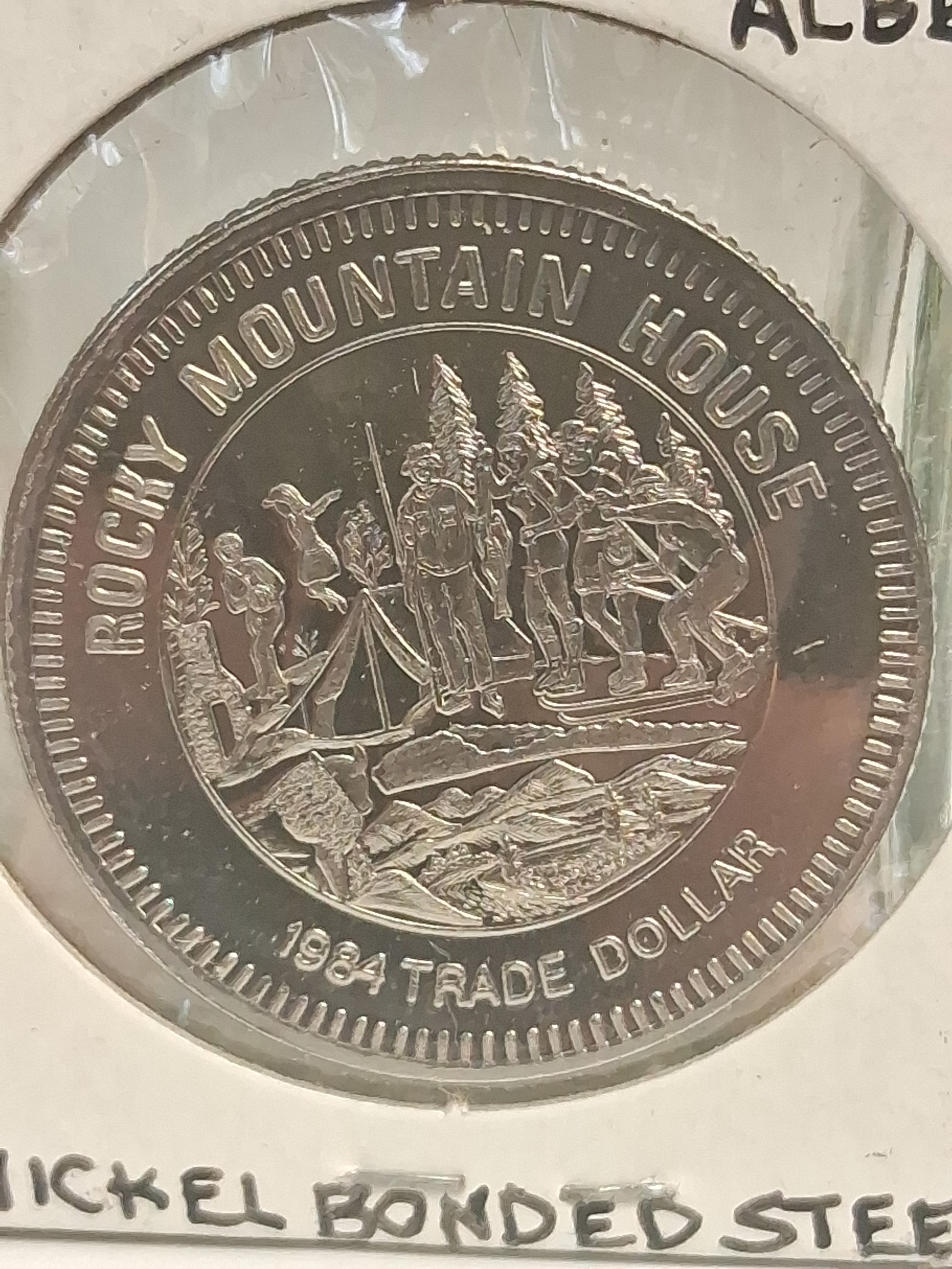 1984 Canada 1 Trade Dollar Rocky Mountain House, Alberta Land of David ...