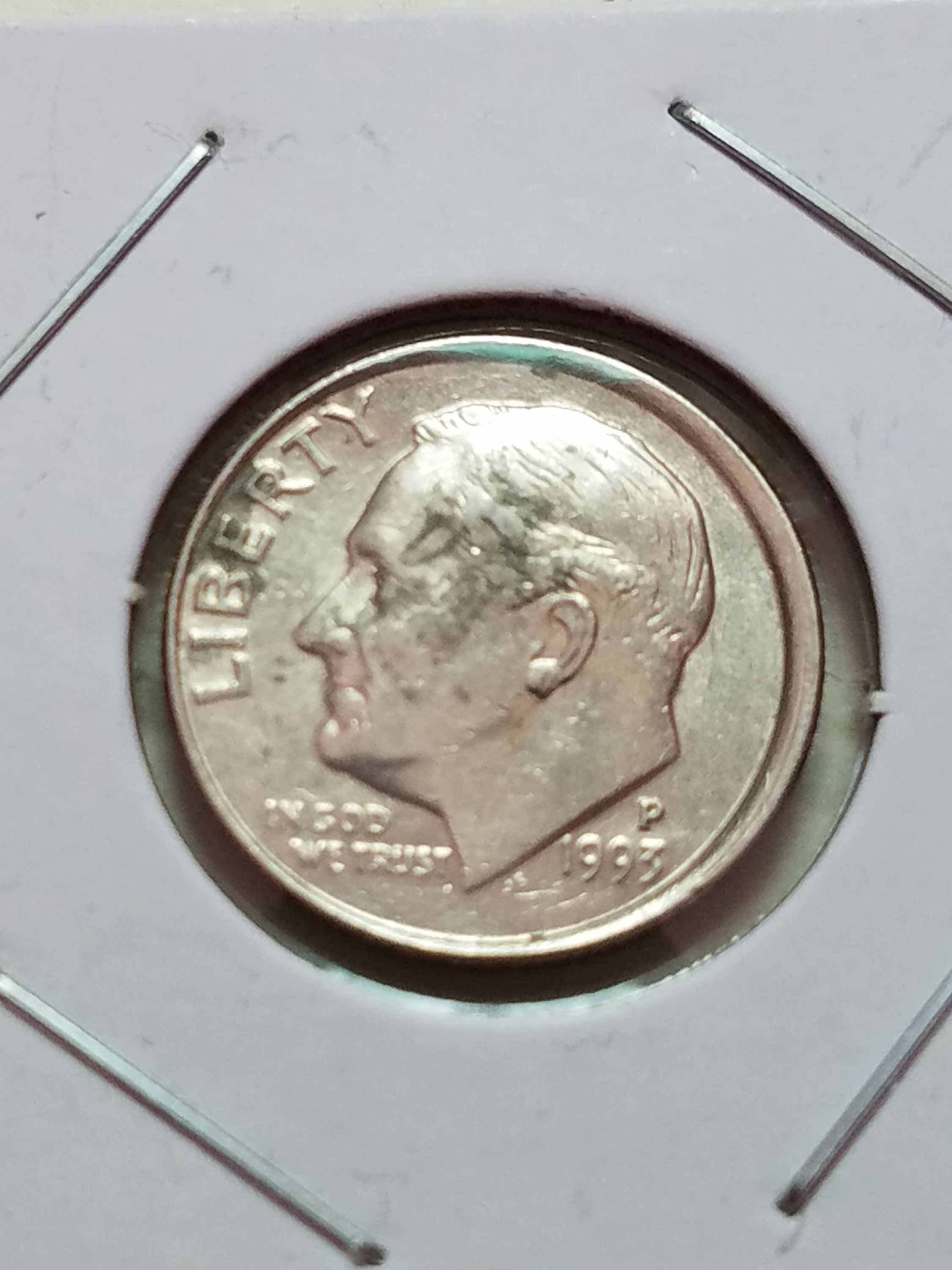 1993 P Roosevelt Dime Double Off Center - For Sale, Buy Now Online ...