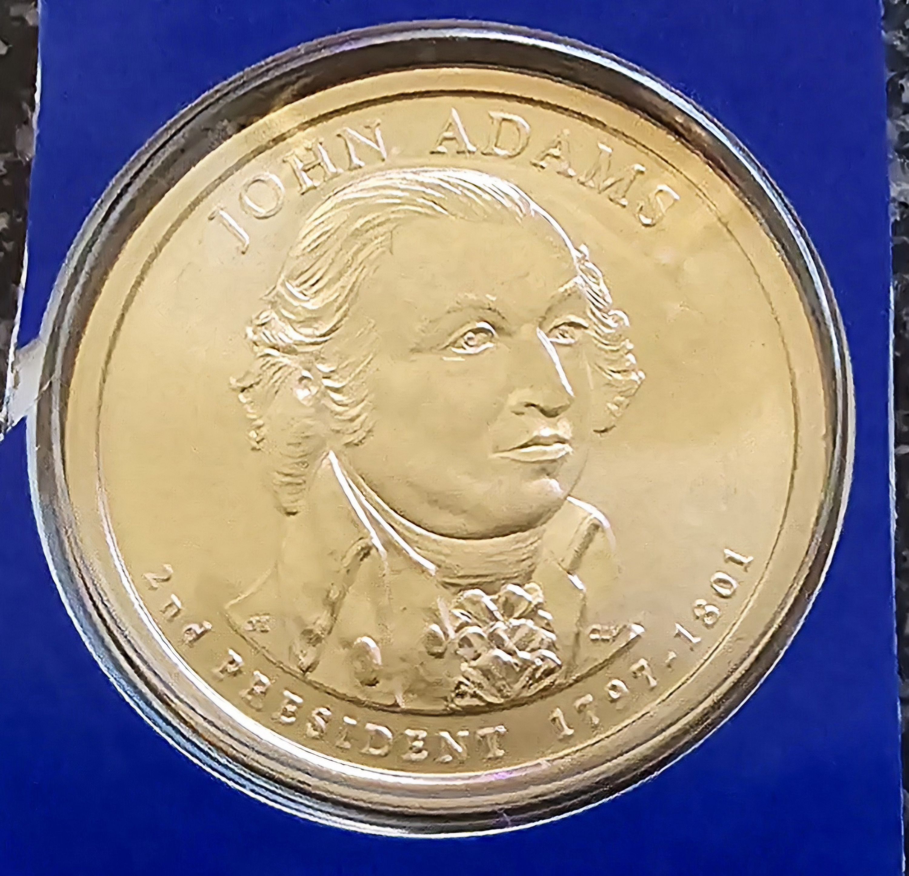 2007 P John Adams Presidential Dollar Bu In Original Mint Cello For
