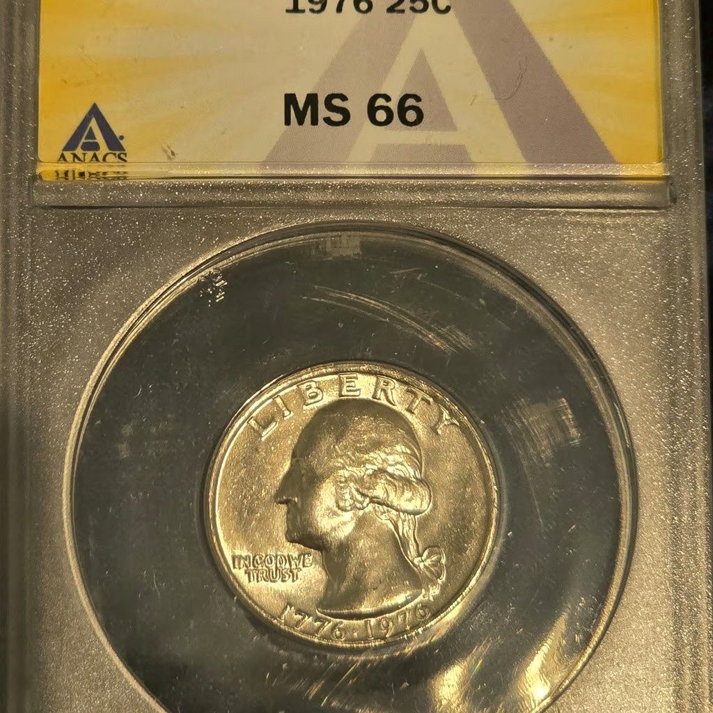 1976 Washington Quarter - ANACS GRADED MS66! - For Sale, Buy Now Online ...