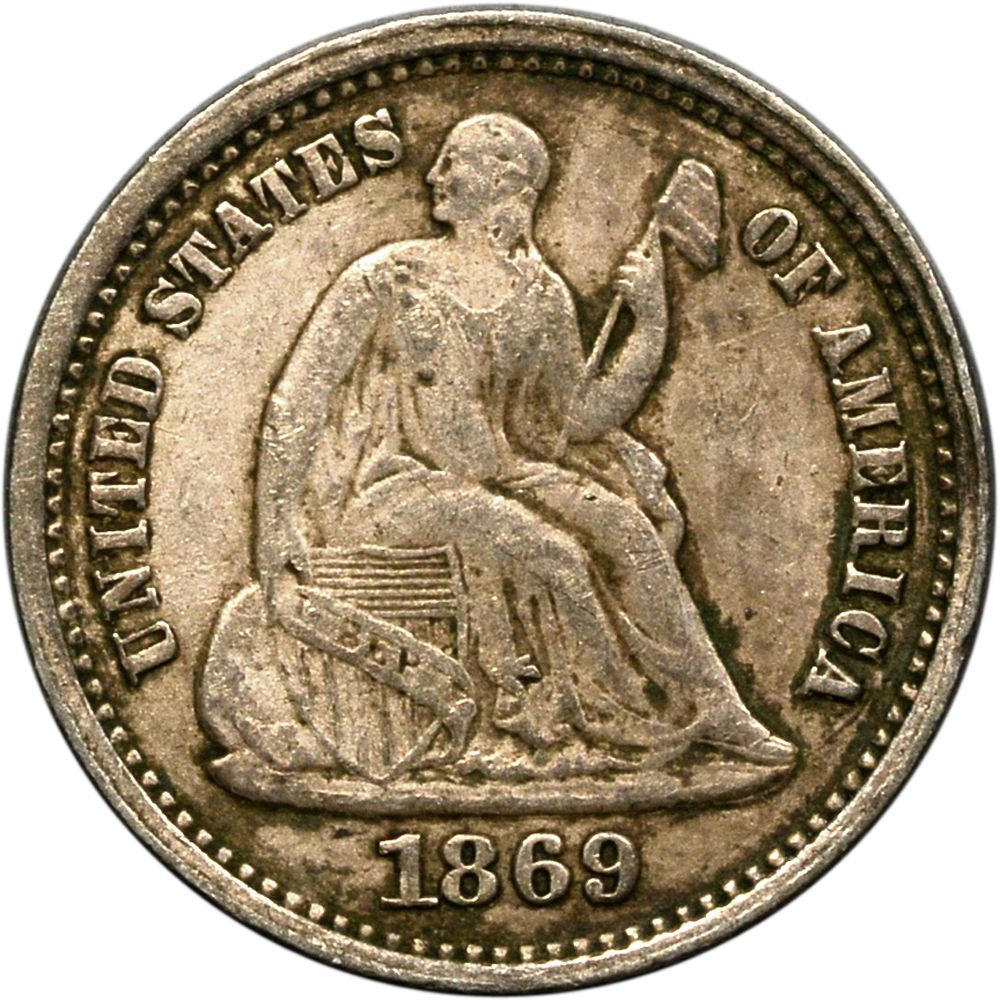 1869-S Seated Half Dime XF / AU - ToughCOINS - For Sale, Buy Now Online ...