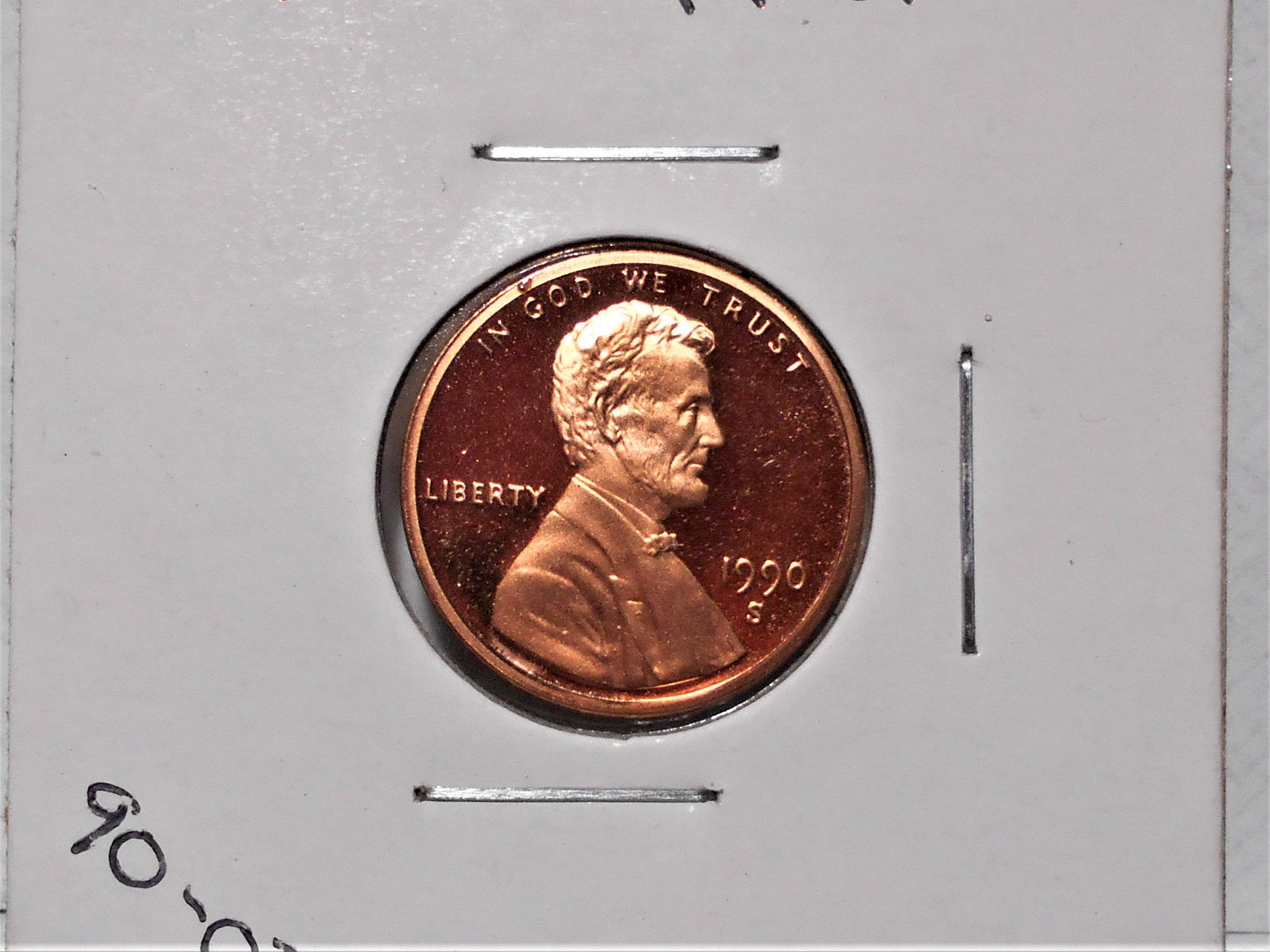 1990 S Proof Lincoln cent - For Sale, Buy Now Online - Item #798998
