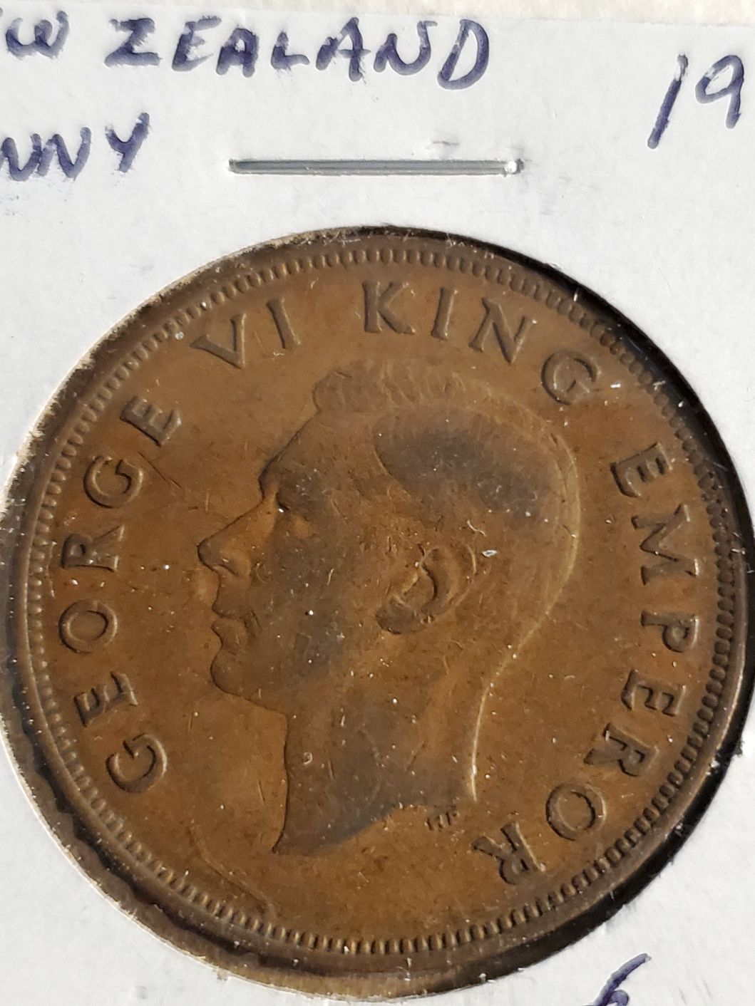 1943 New Zealand 1 Penny - For Sale, Buy Now Online - Item #799588