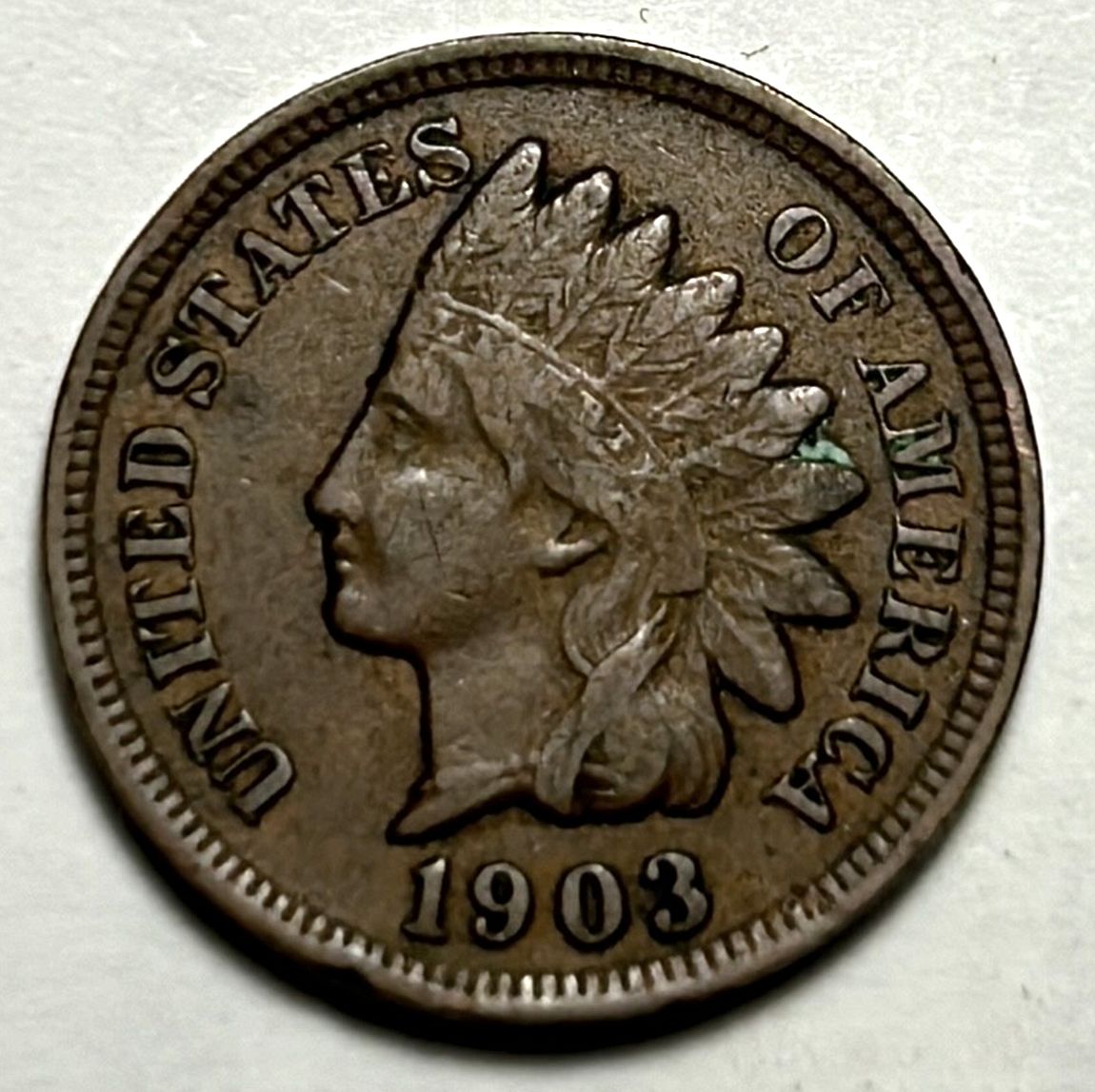 1903 Indian Head Cent Bronze Composite Penny. 4431 - For Sale, Buy Now ...