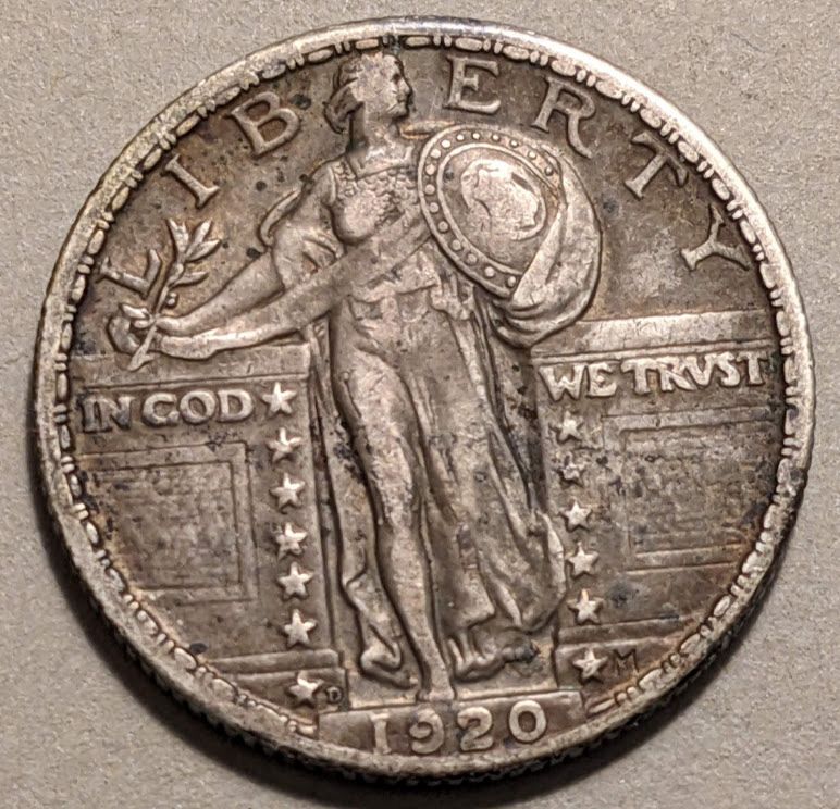 1920-D Standing Liberty Quarter - For Sale, Buy Now Online - Item #800673