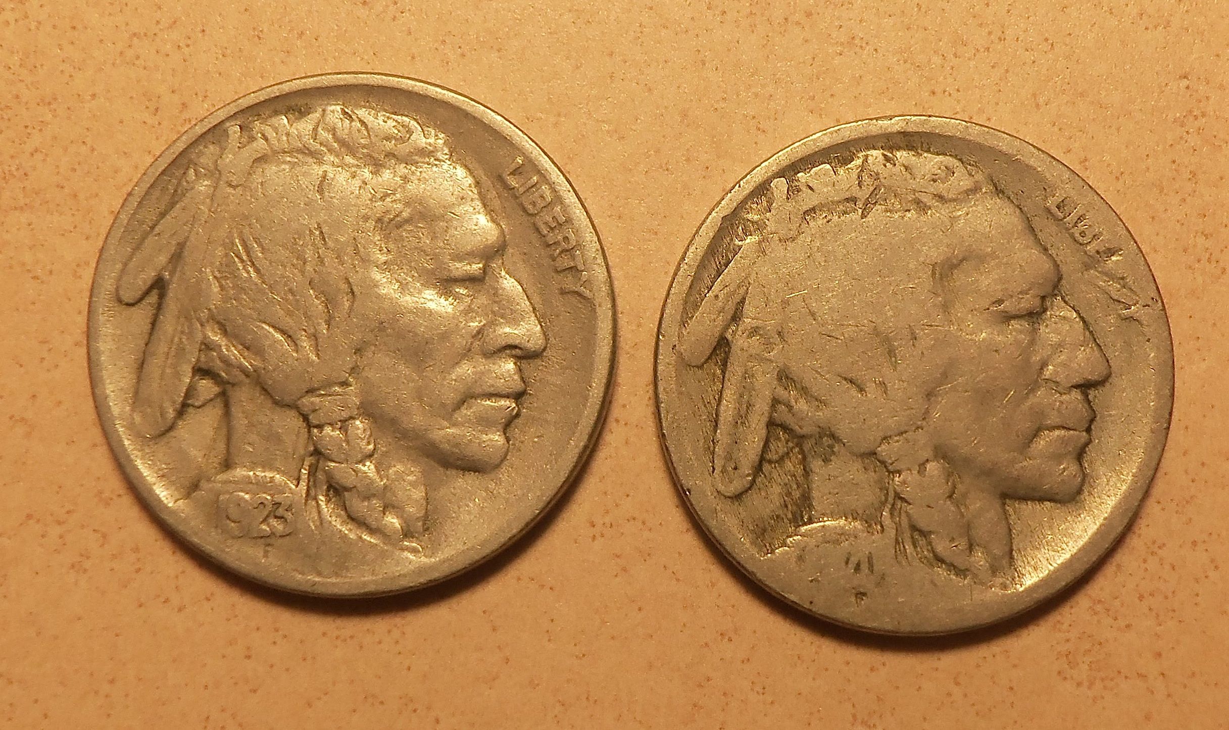 1920 and 1923 Buffalo Nikels Lot BN9A - For Sale, Buy Now Online - Item ...