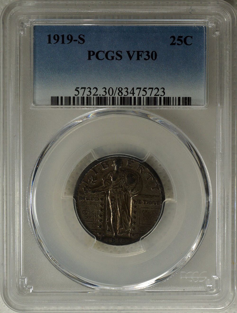 1919 S Standing Liberty Quarter - For Sale, Buy Now Online - Item #801704
