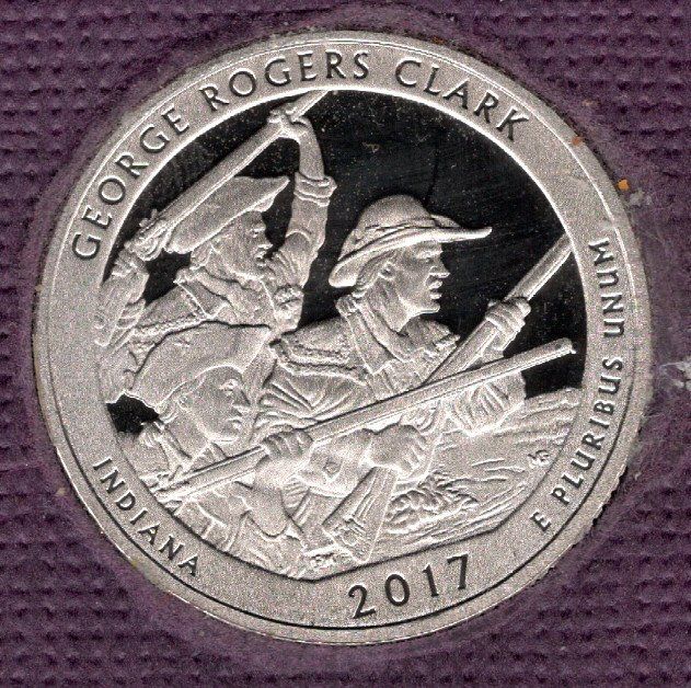 2017 S George Rogers Clark America The Beautiful Quarters: Proof -#05 ...