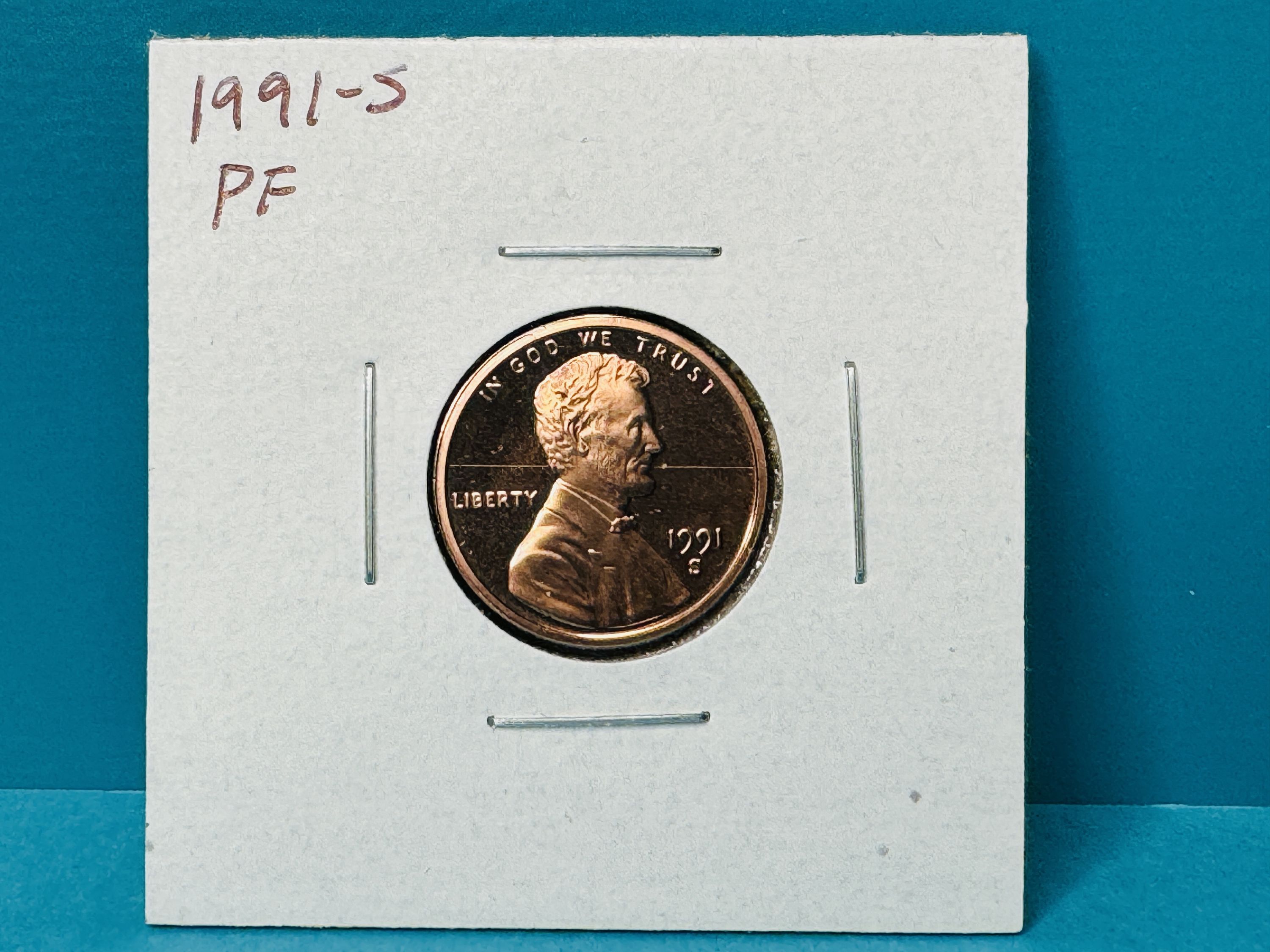 1991-S Proof Lincoln Memorial Cent - For Sale, Buy Now Online - Item ...