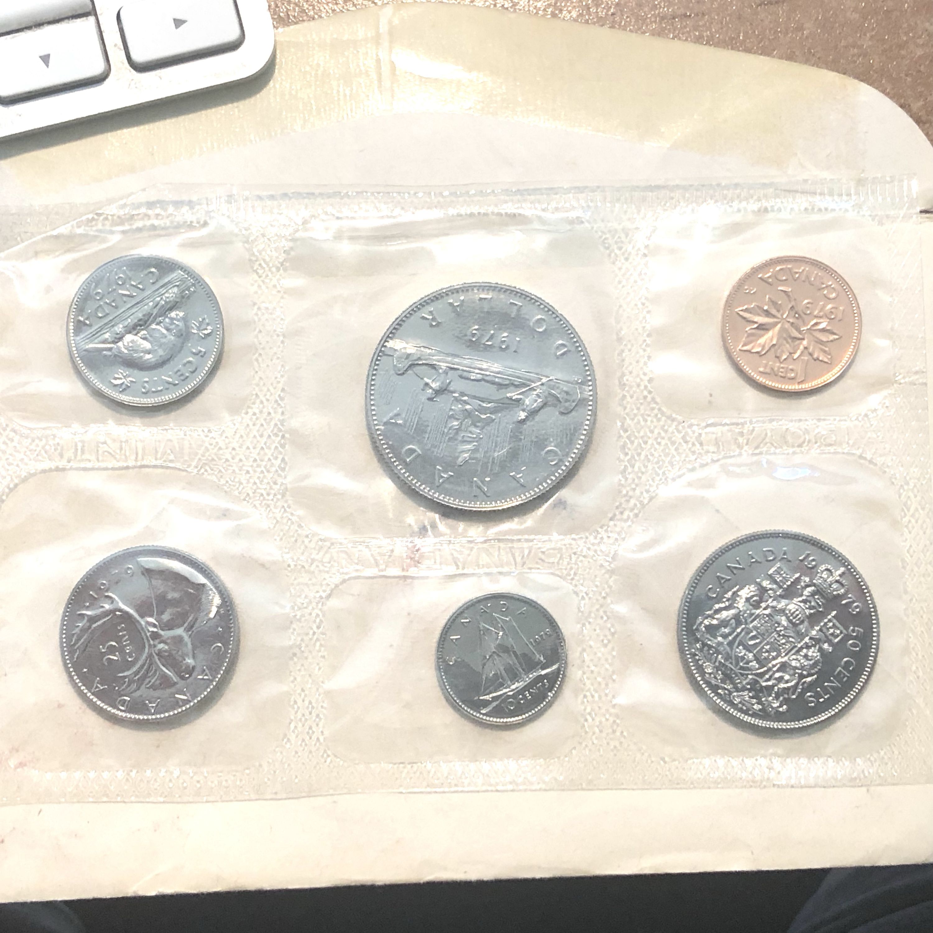 1979 Canadian Proof set of 6 beautiful coins in original envelop - For ...