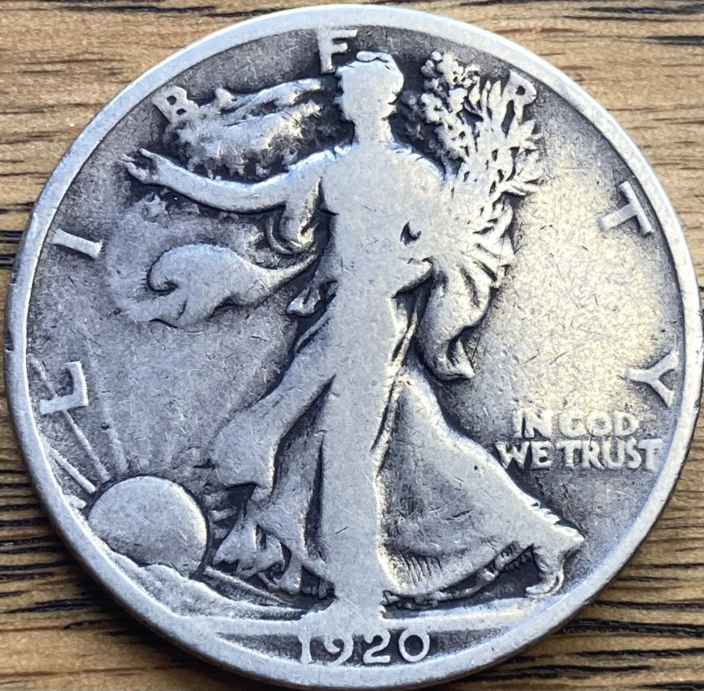 1920 walking liberty half in GOOD condition - For Sale, Buy Now Online ...