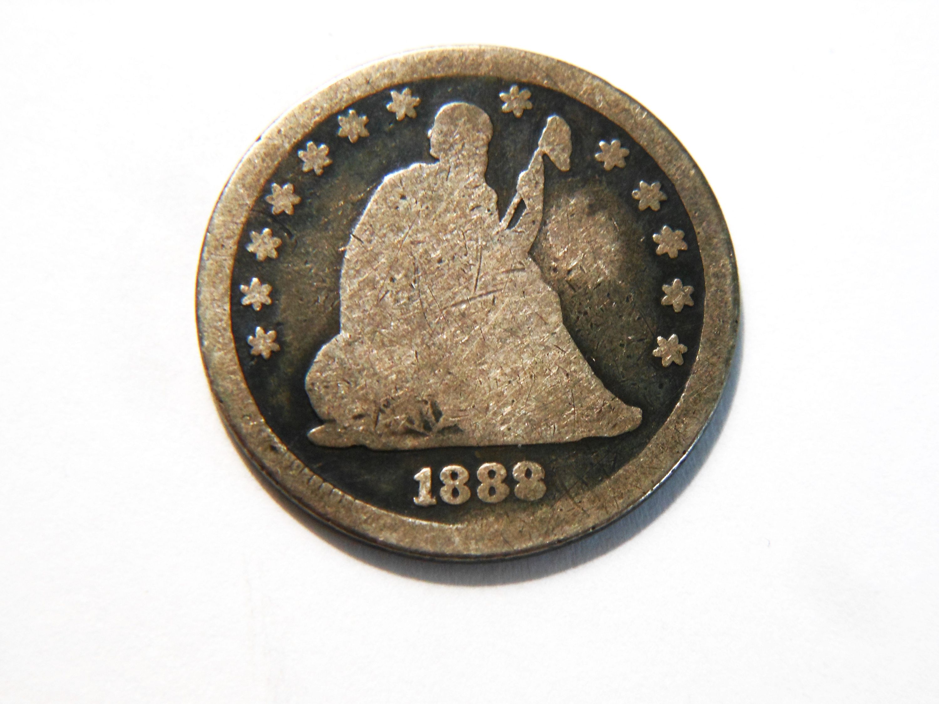 1888-S Silver Seated Liberty Quarter - For Sale, Buy Now Online - Item ...