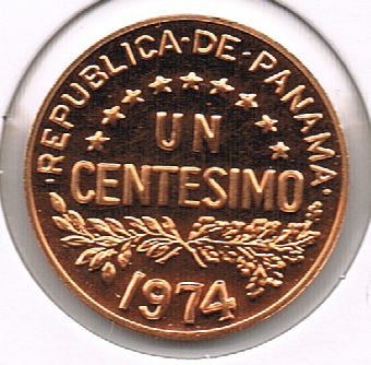 1 Centésimo, Panama, 1974 Proof - For Sale, Buy Now Online - Item #809007