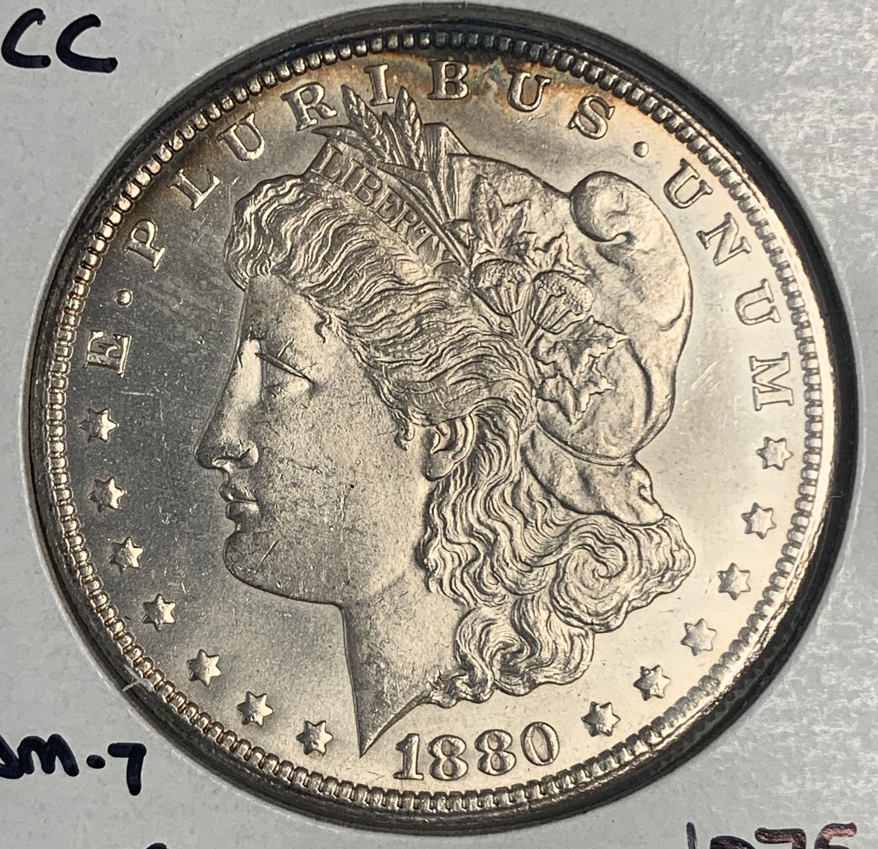 1880-CC Morgan Silver Dollar, MS63+ Vam 7, Rev '78 (6851) - For Sale ...