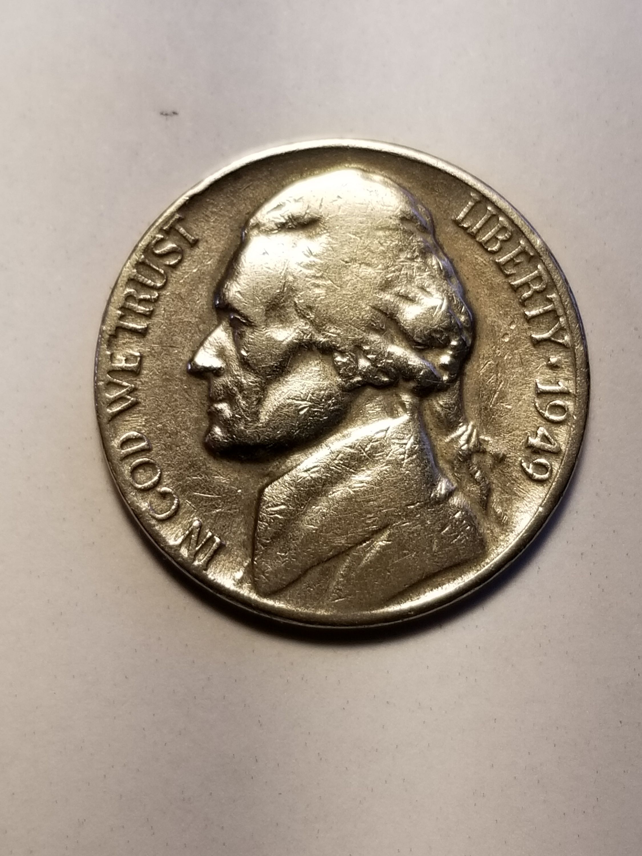 1949 D Jefferson Nickel - For Sale, Buy Now Online - Item #812886