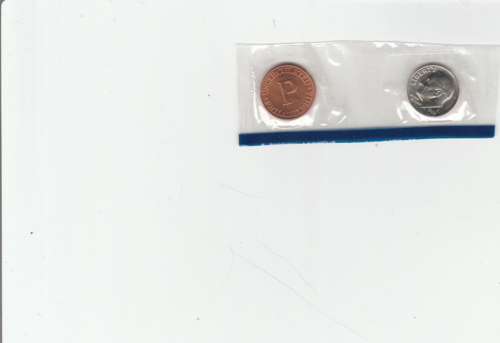 1986 P ROOSEVELT DIME with MINT TAG - For Sale, Buy Now Online - Item ...