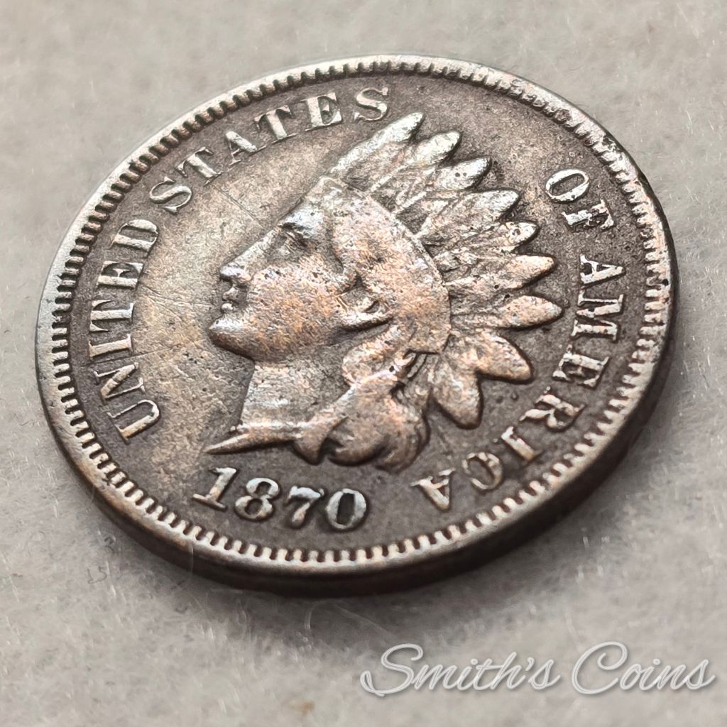 1870 ~ Indian Head Cent ~ VG (Bold N) - For Sale, Buy Now Online - Item ...