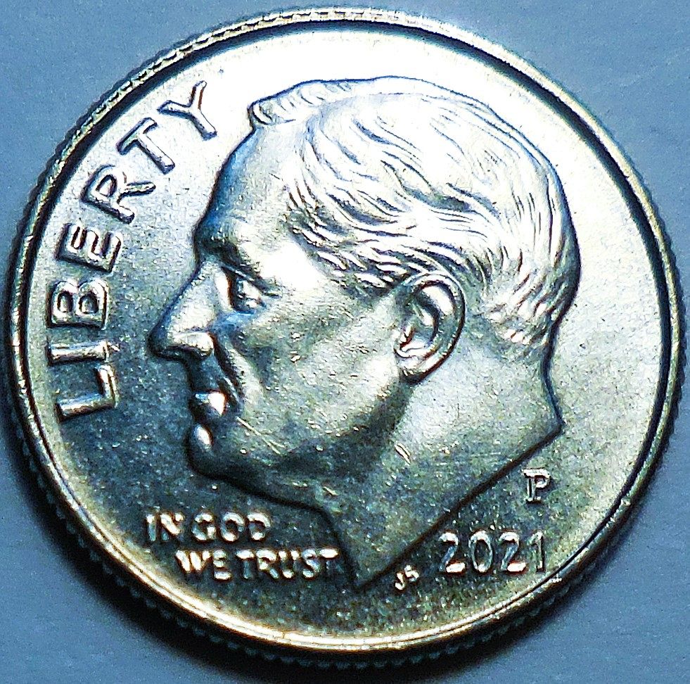 2021-P Roosevelt Dime with a Collar Clash Error - For Sale, Buy Now ...