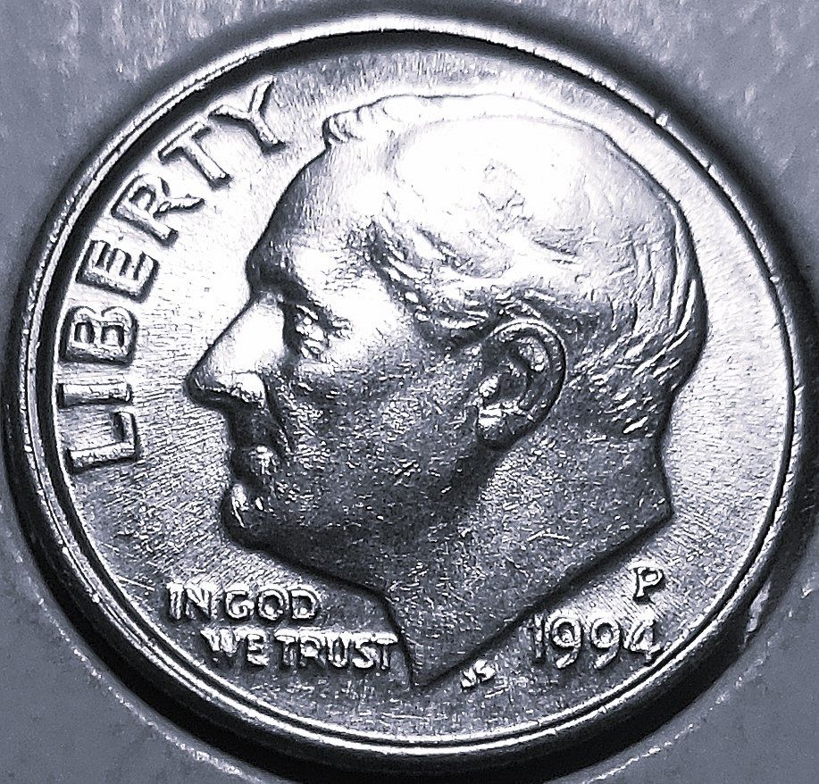 1994-P Roosevelt Dime with a Misaligned Die Error - For Sale, Buy Now ...
