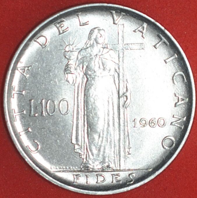 1960/II Vatican City 100 Lire BU - For Sale, Buy Now Online - Item #817071