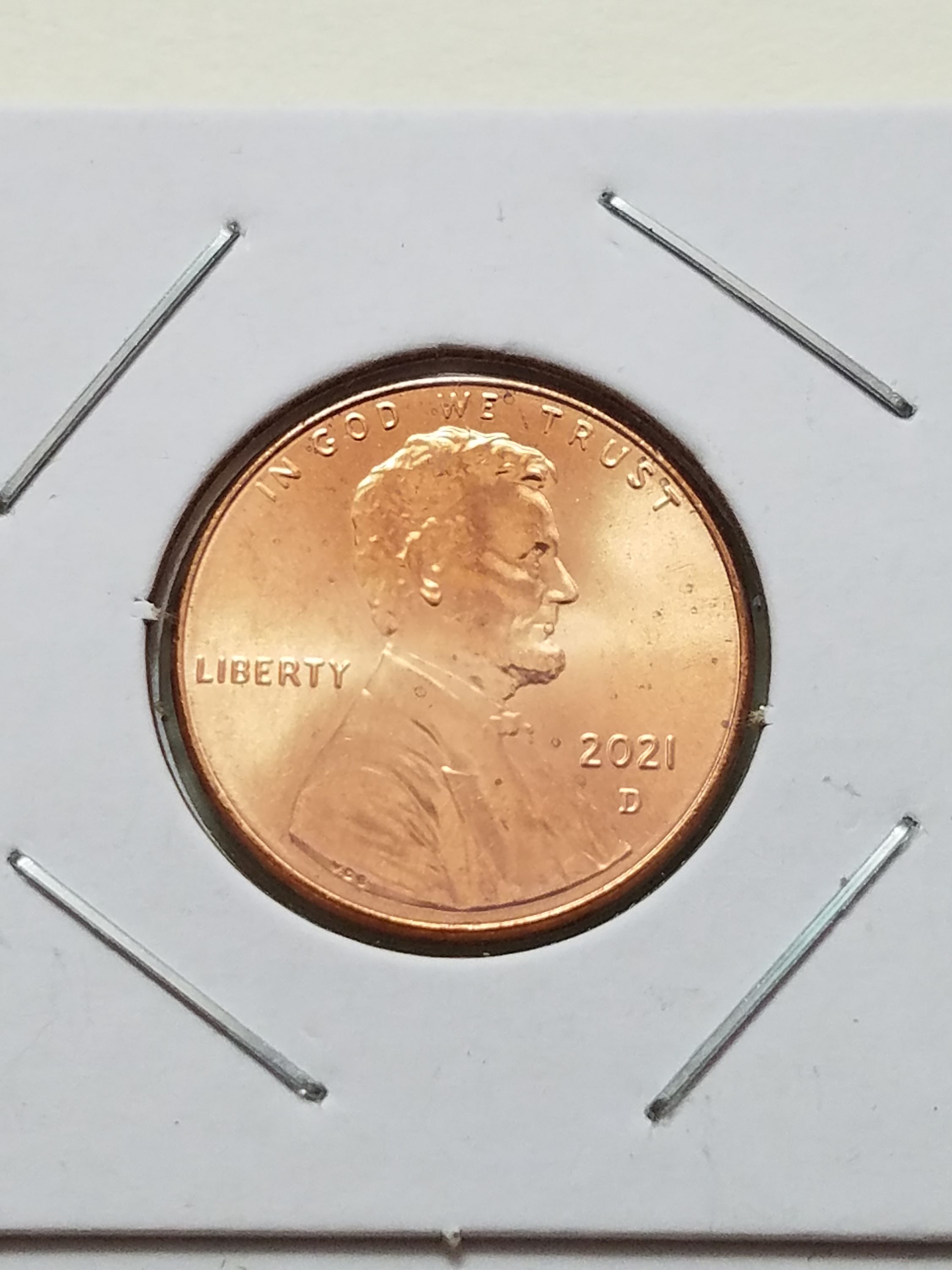 2021 D Lincoln Shield Penny Cent SPIKED HEAD Die Break Error - For Sale ...
