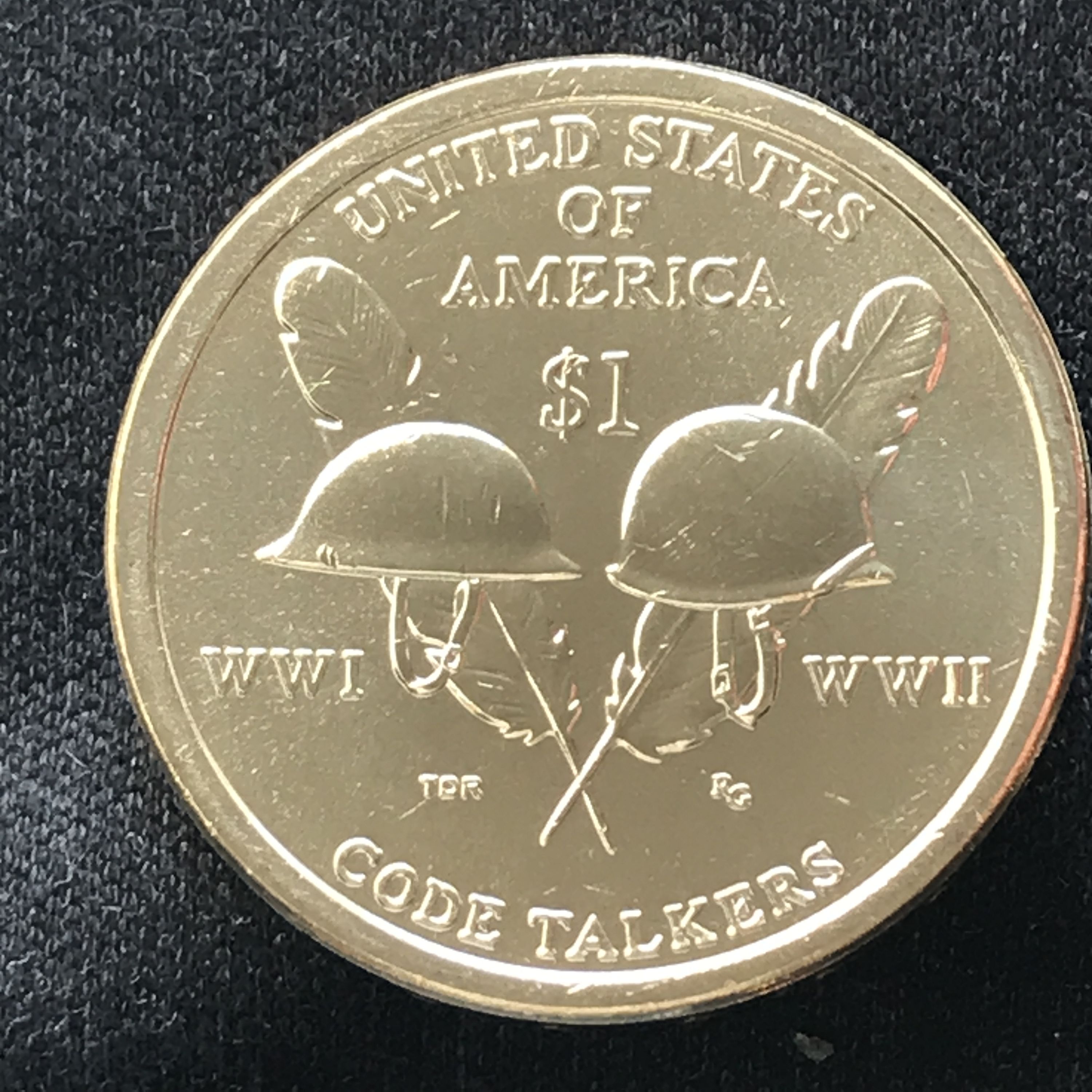 2016 D BU Native American Dollar--Code Talkers from WW I and WW II ...