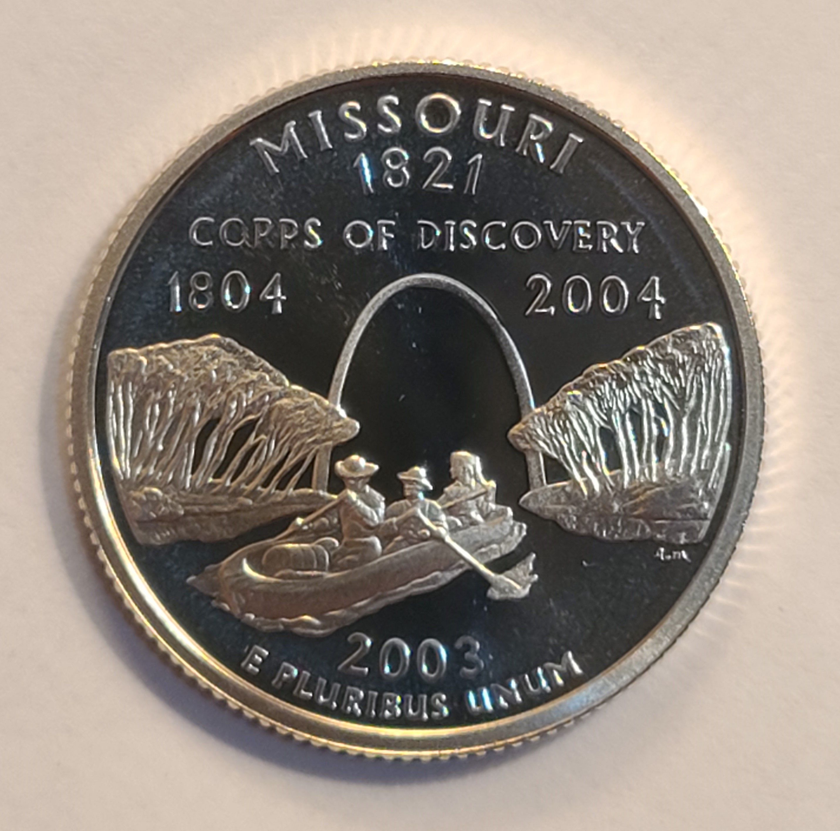 Statehood Quarter 2003-S Missouri SILVER Proof-65 (GEM) - For Sale, Buy ...