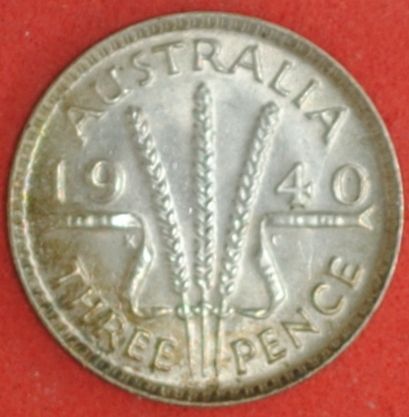 1940 Australia Threepence AU+ - For Sale, Buy Now Online - Item #819005