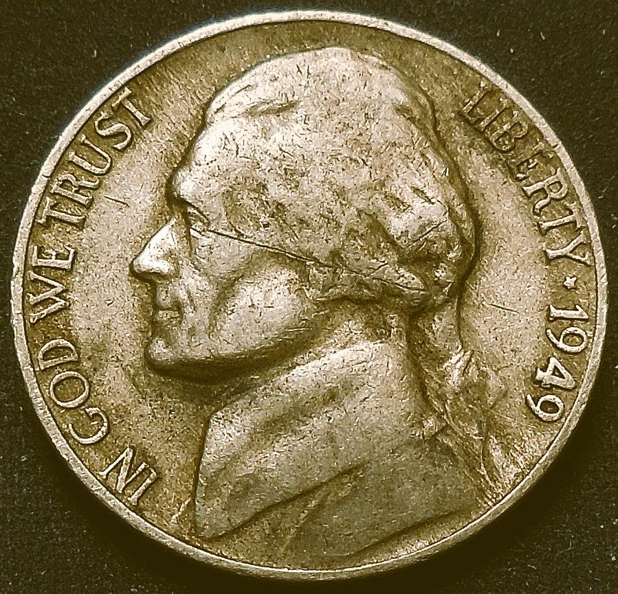 Jefferson Nickel 1949-D - For Sale, Buy Now Online - Item #819263