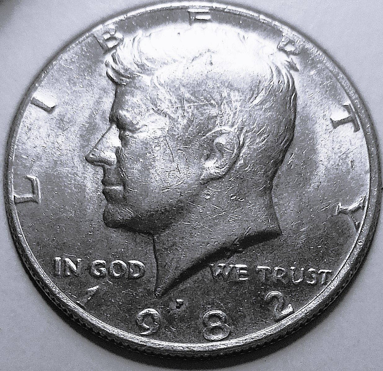 1982-P Kennedy Half Dollar Error Coin - For Sale, Buy Now Online - Item ...