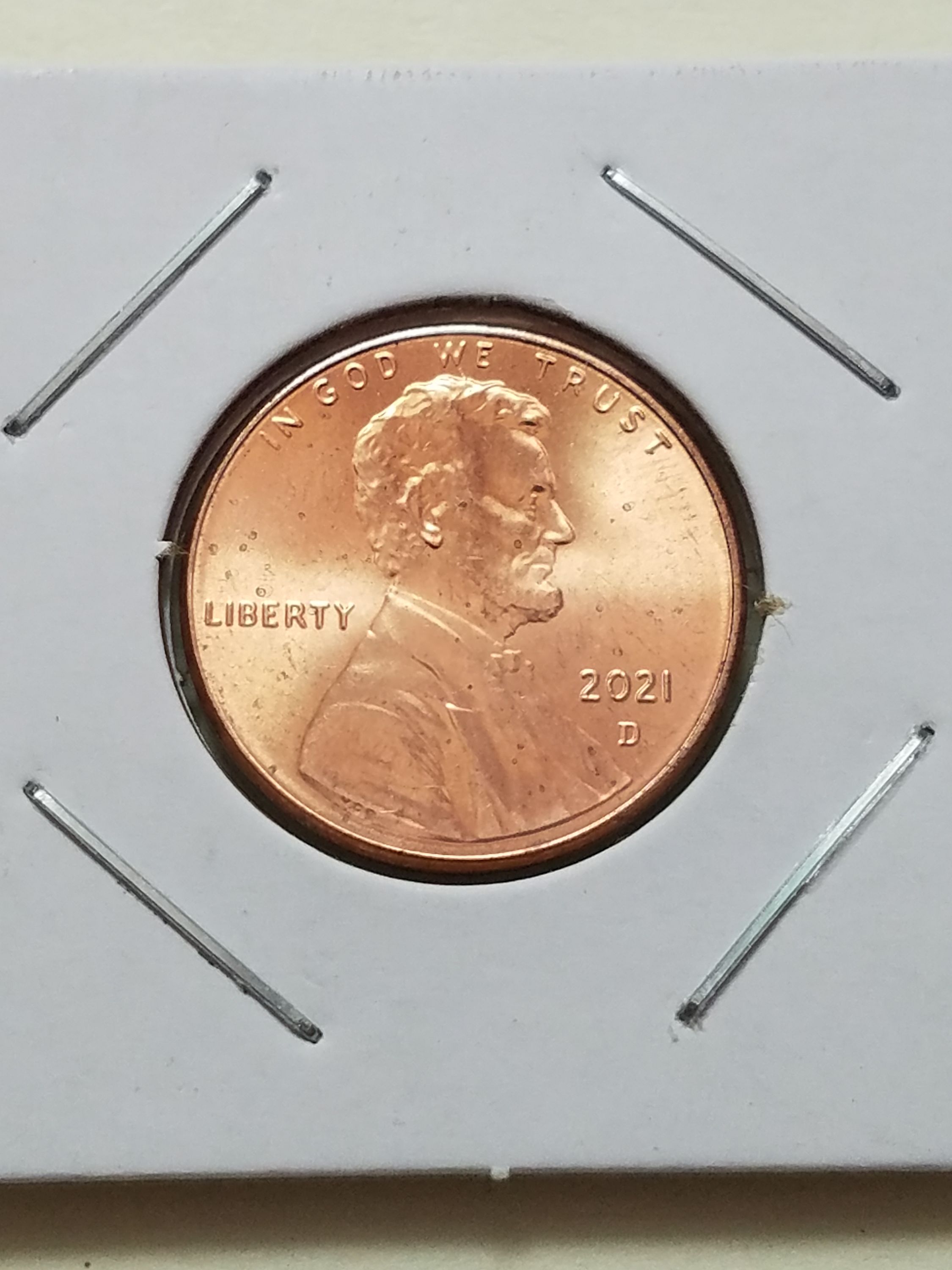 2021 D Lincoln Shield Cent Penny SPIKED HEAD Die Break Error - For Sale ...