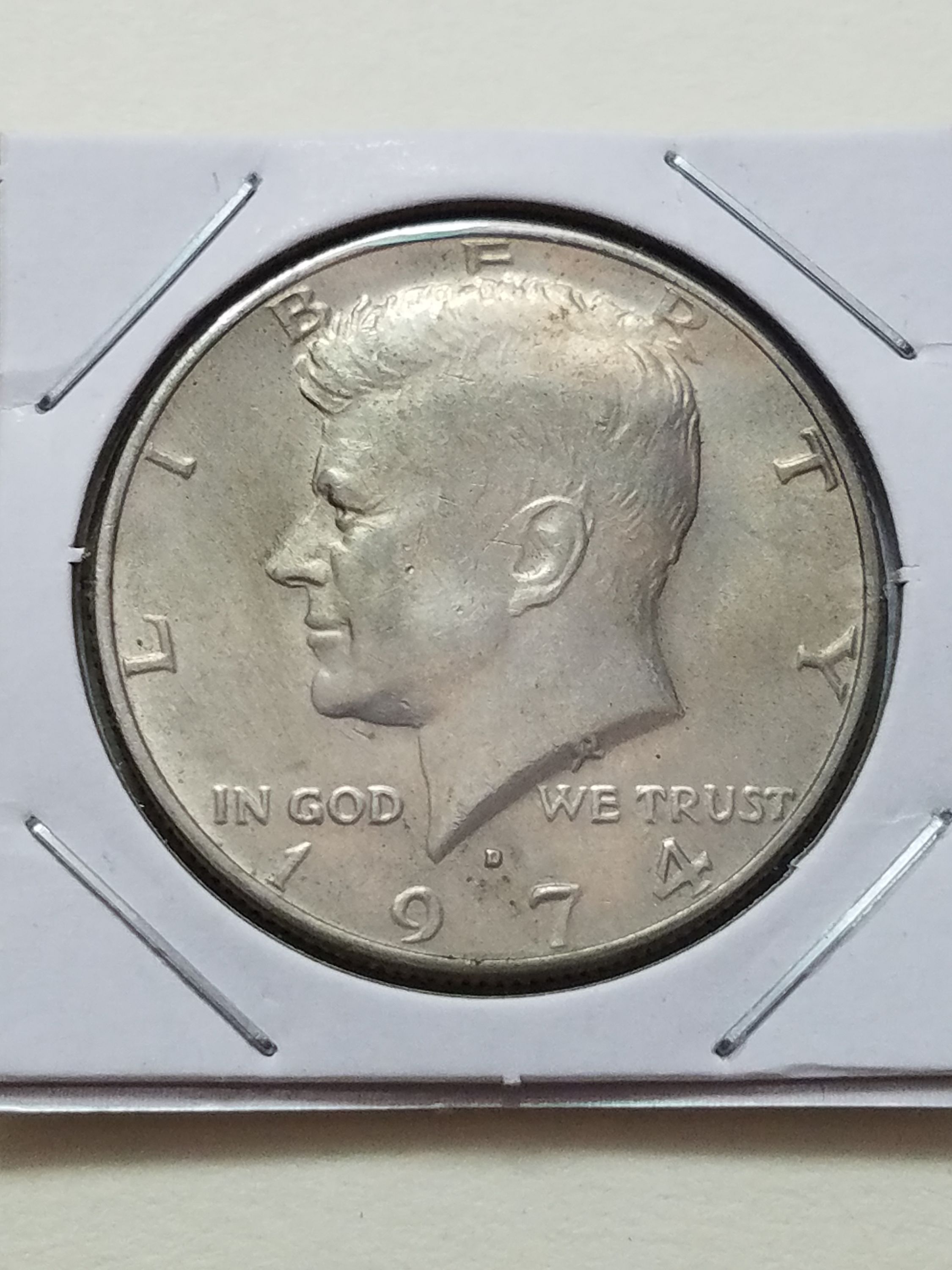 1974 D Kennedy Half Dollar Double Die Reverse DDR Error - For Sale, Buy ...