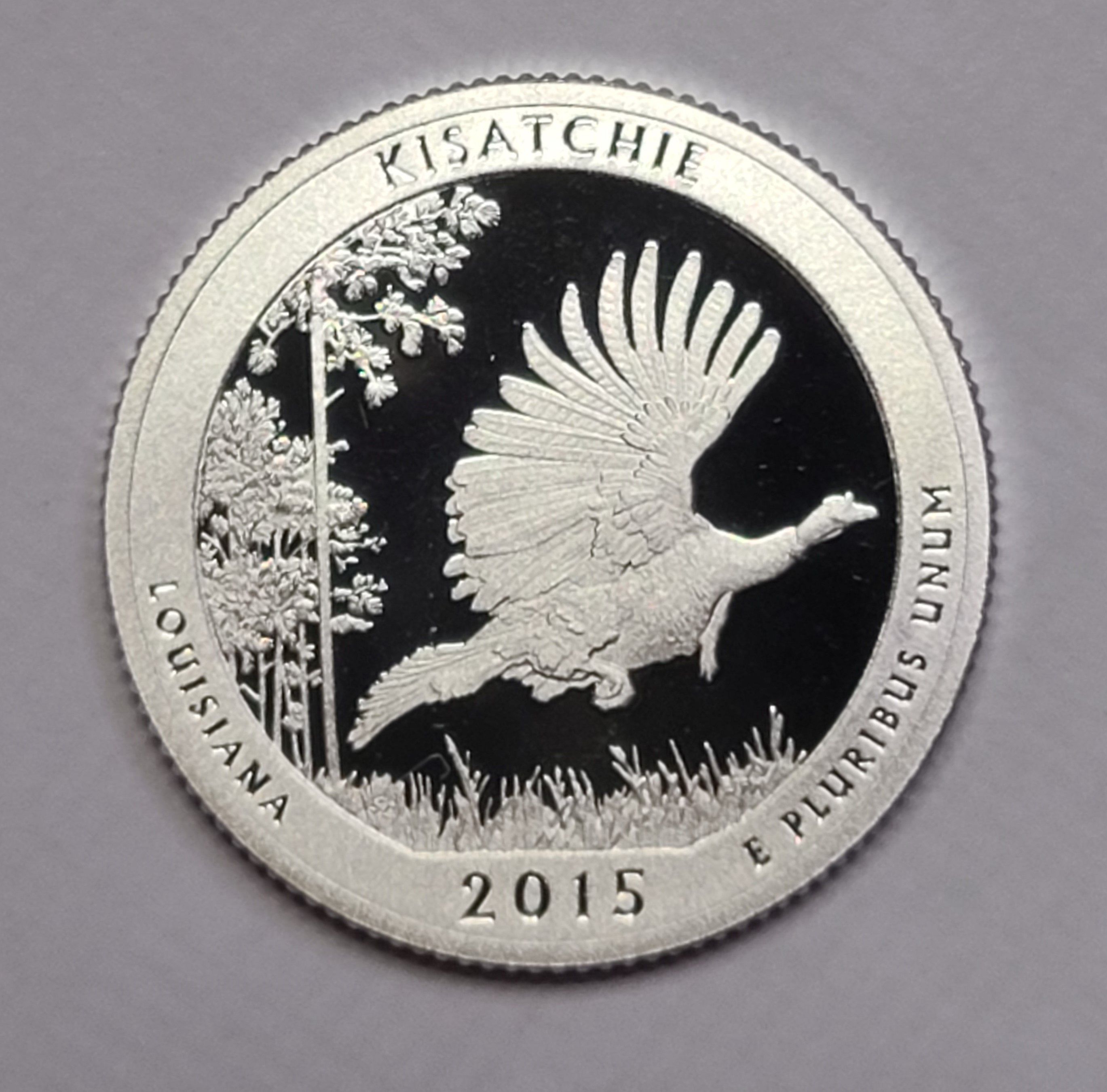 2015-S Louisiana-Kisatchie SILVER Proof-65 (GEM) National Parks Quarter ...