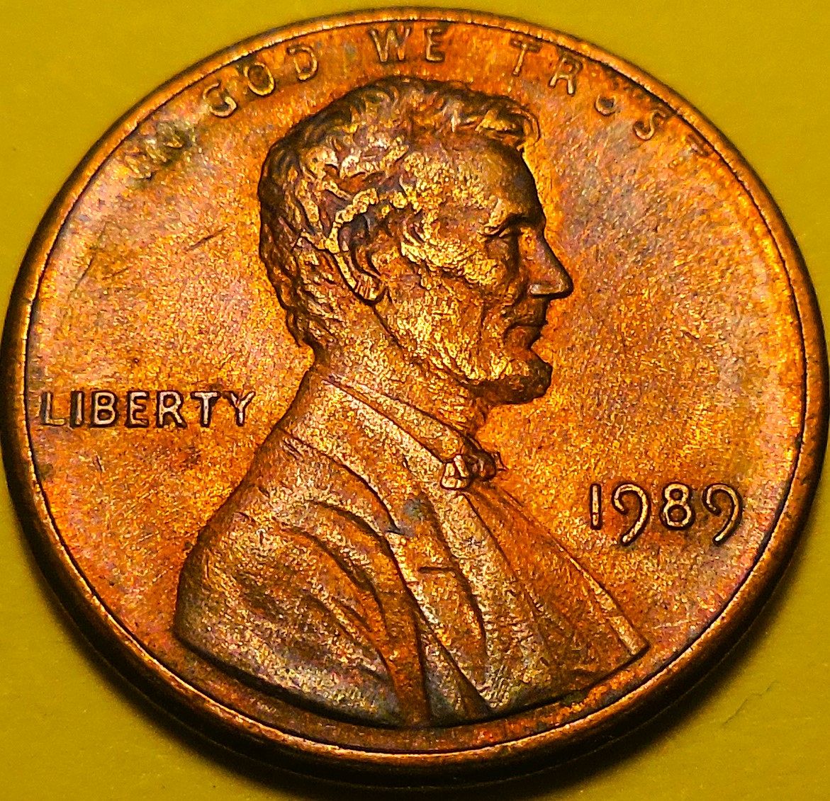 1989-P Lincoln Memorial Cent Error Coin - For Sale, Buy Now Online ...