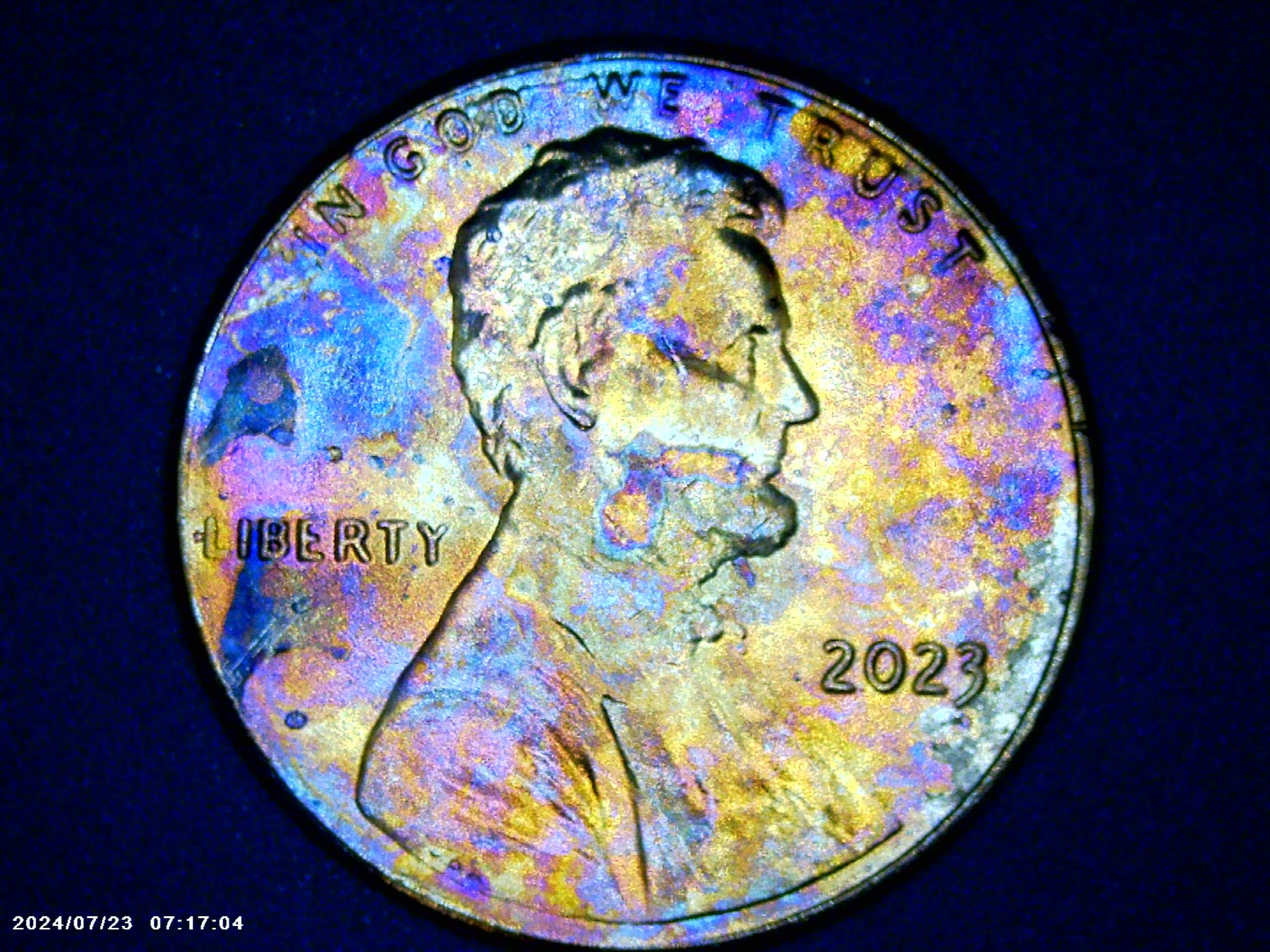 2023 P Lincoln Shield Cent BU+ Toned - For Sale, Buy Now Online - Item ...
