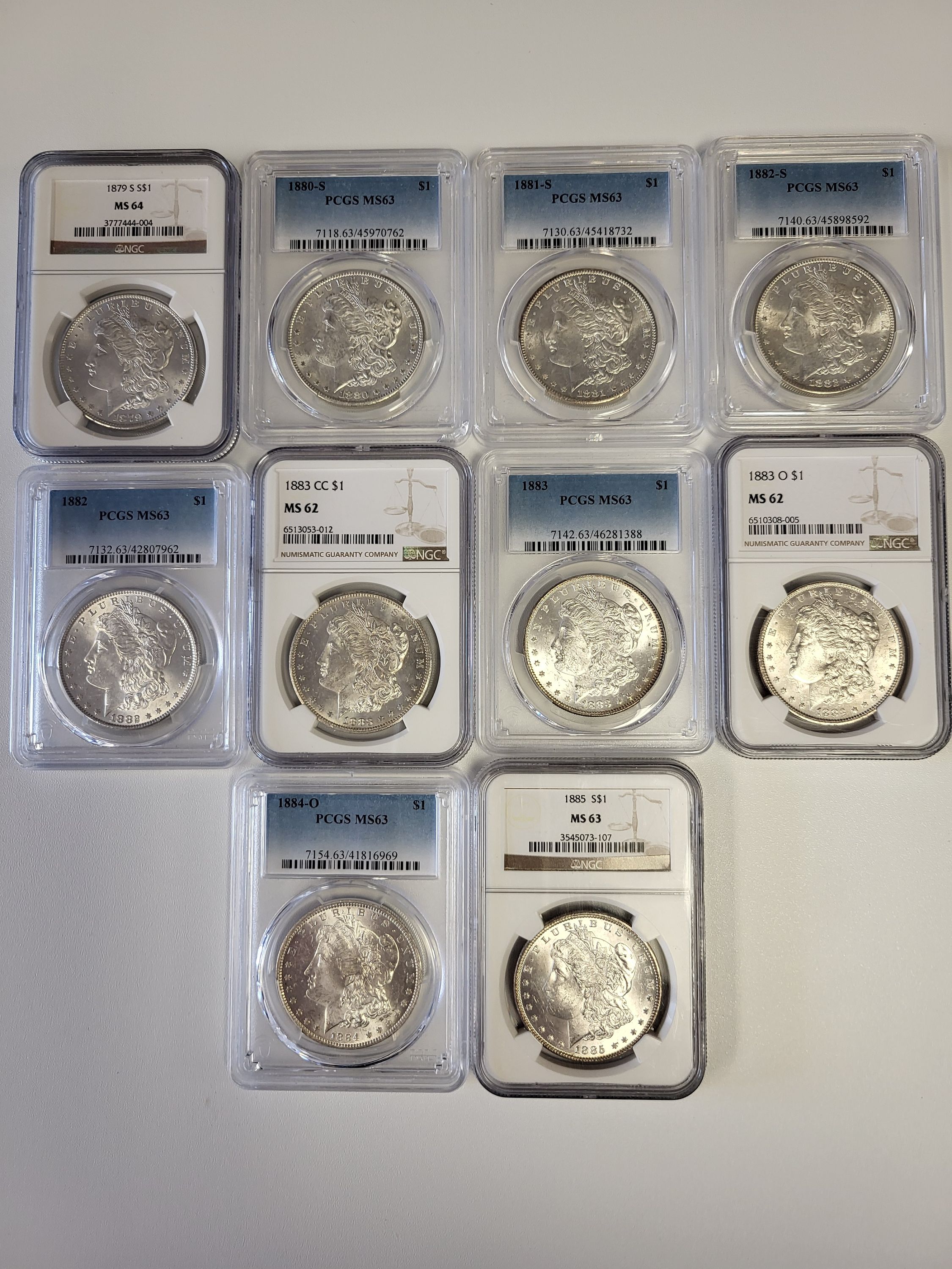 20 coin set of Morgan Collection All in Mint State!!! cheaper than Rare ...