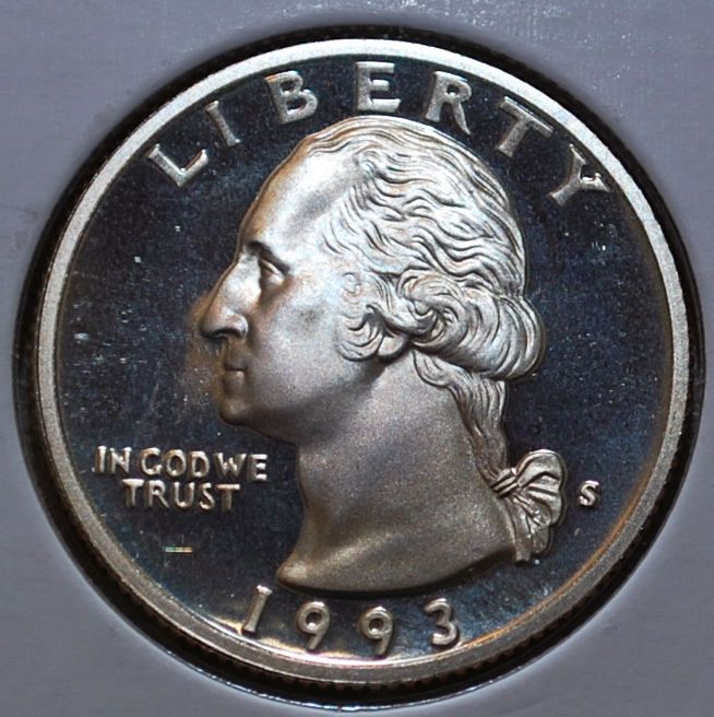 1993 S Washington Clad Proof Quarter - 15 - For Sale, Buy Now Online ...