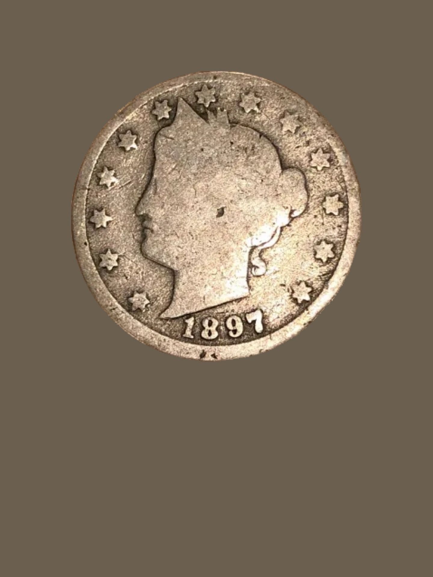 1897 P Liberty Nickel - G/VG - For Sale, Buy Now Online - Item #826913