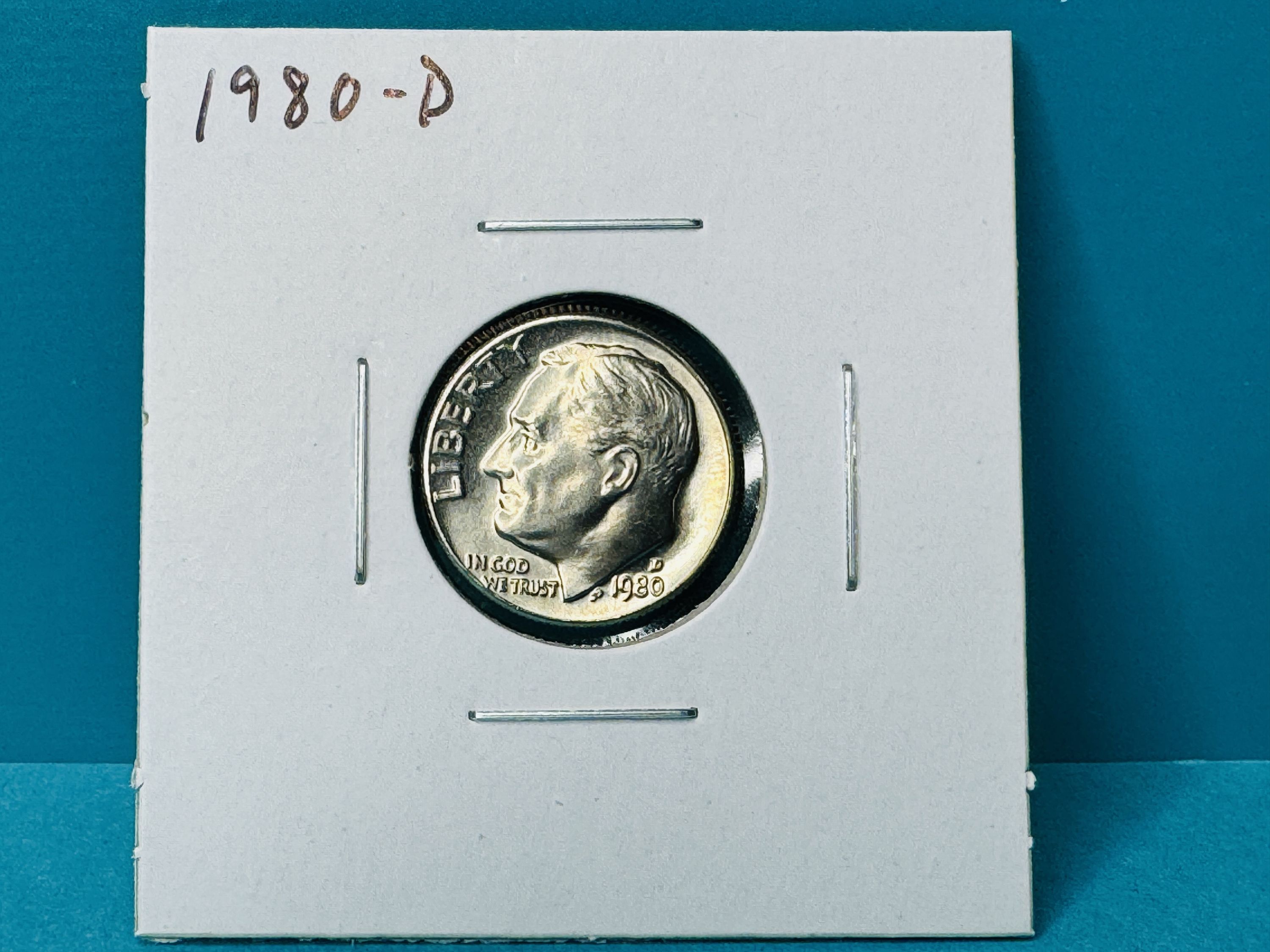 1980-D Roosevelt Dime - For Sale, Buy Now Online - Item #829778