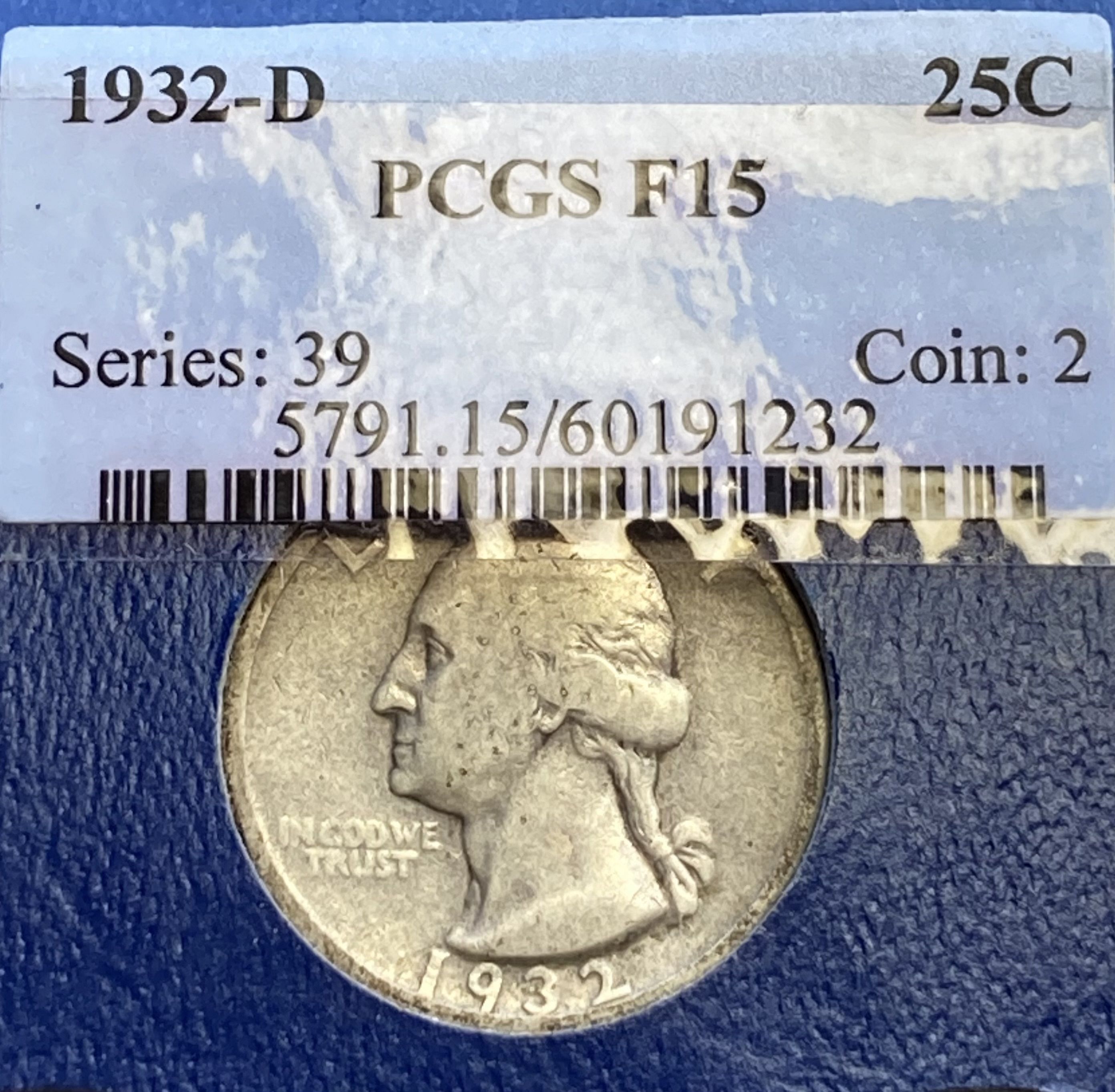 1932D key date must have Washington quarter only 436,800 minted PCGS ...