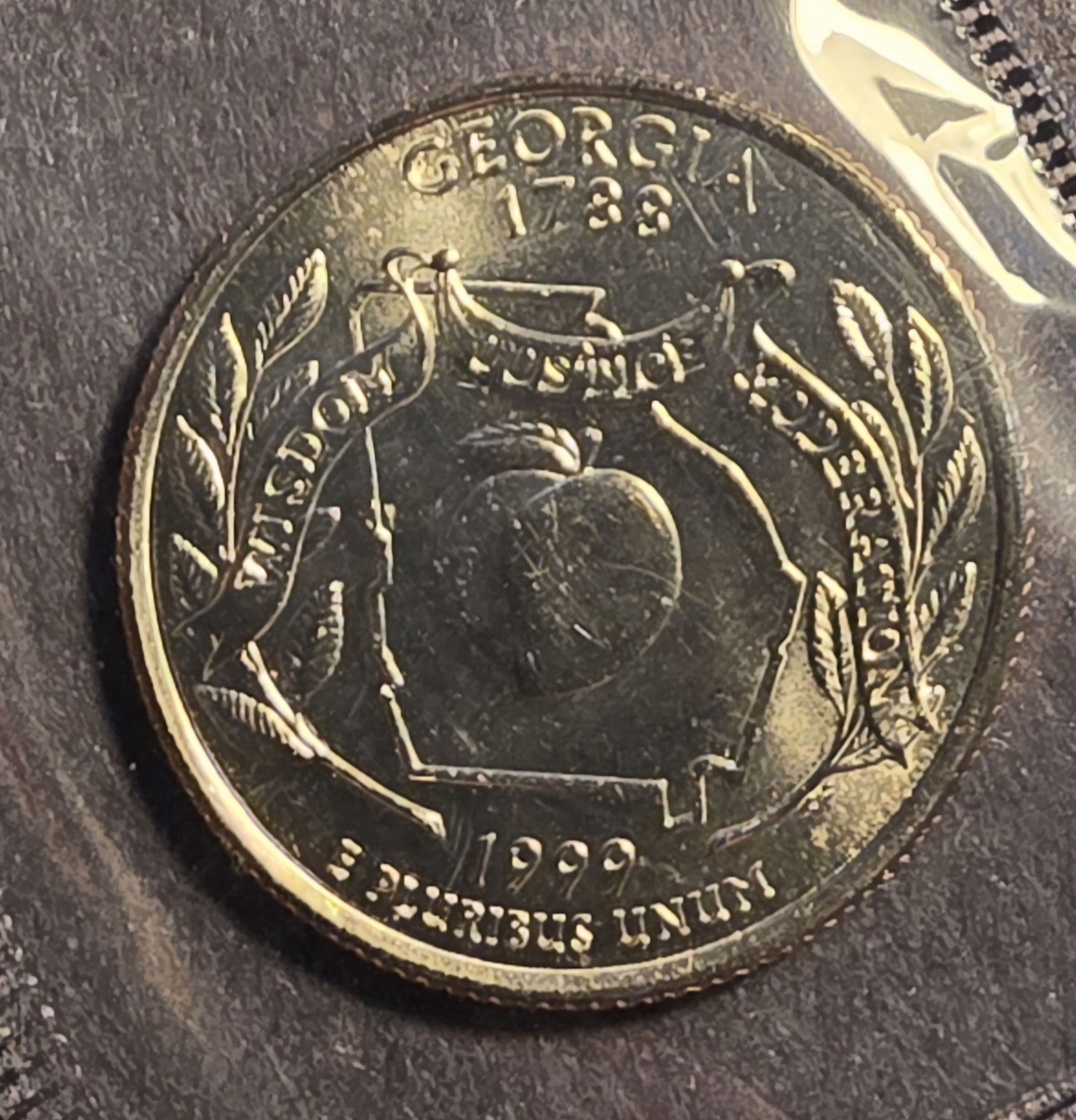 1999-D Georgia State Quarter - BU in Original Mint Cello - For Sale ...