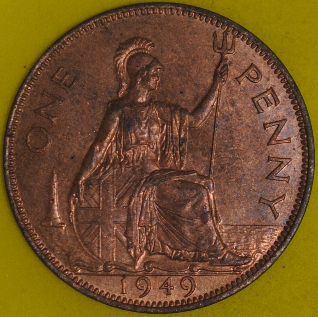 1949 Great Britain Penny AU++ - For Sale, Buy Now Online - Item #835575